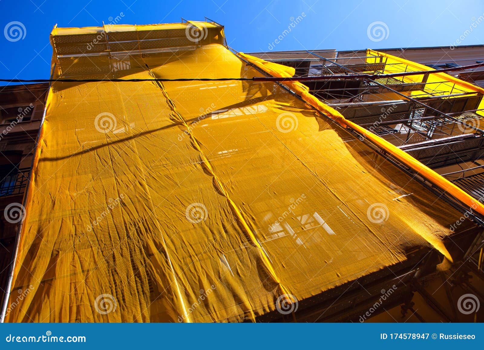 Canvas for Construction Protection Stock Image - Image of house ...