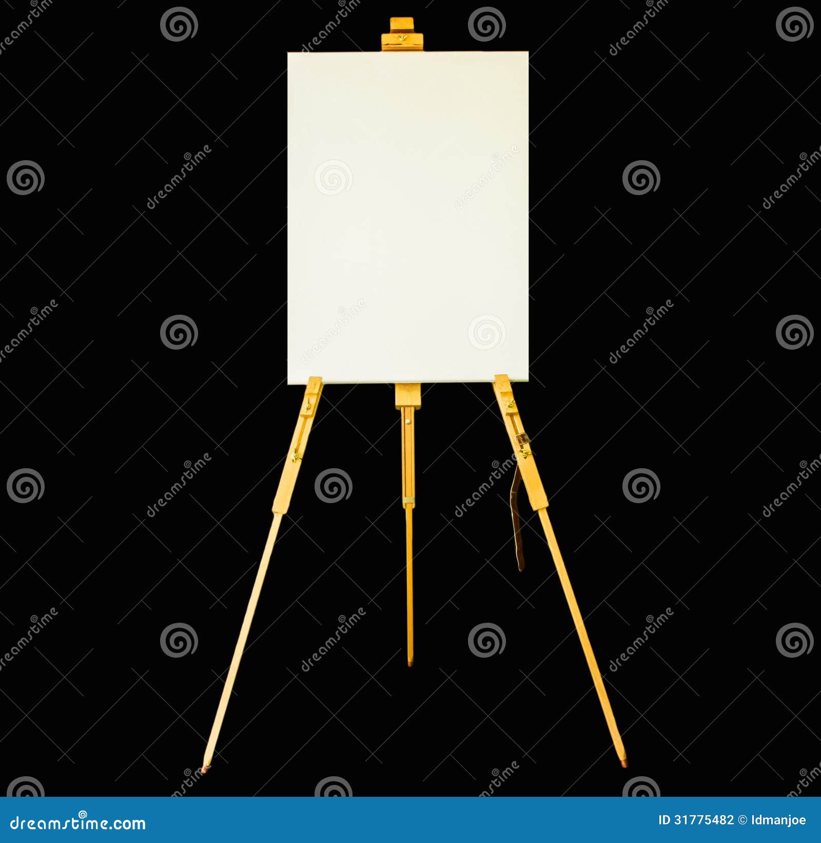 Canvas Lay on the Tripod Paint. Stock Illustration - Illustration of ...
