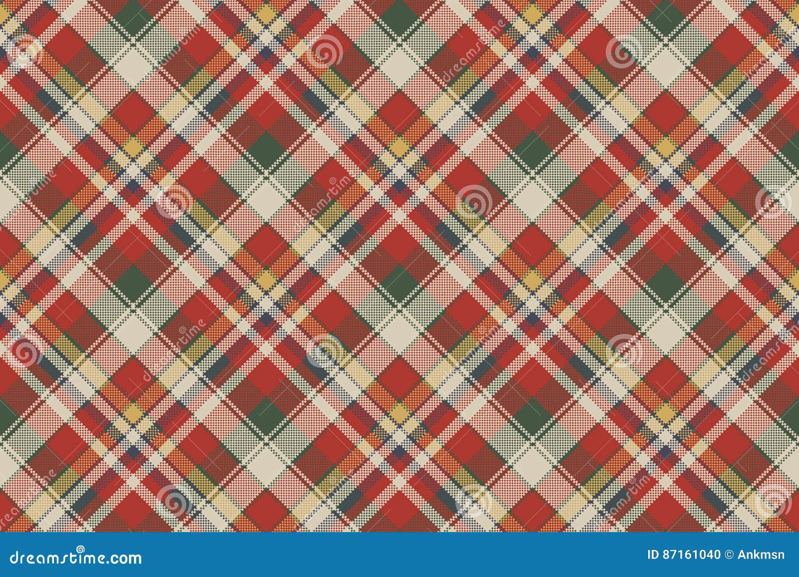 Canvas Pixel Plaid Seamless Fabric Texture Stock Vector - Illustration ...