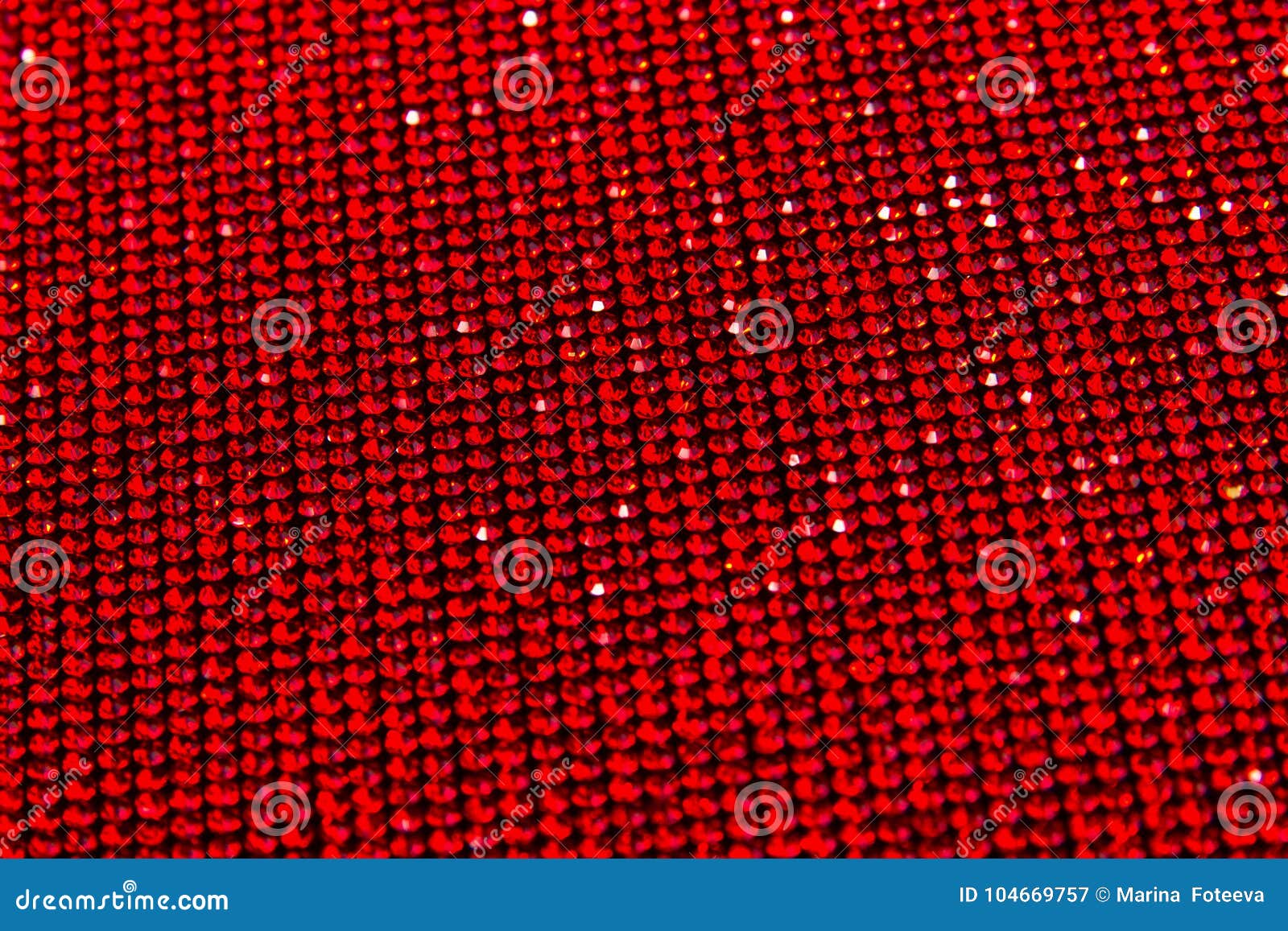 Canvas of Red Rhinestones. Background. Stock Image - Image of color ...