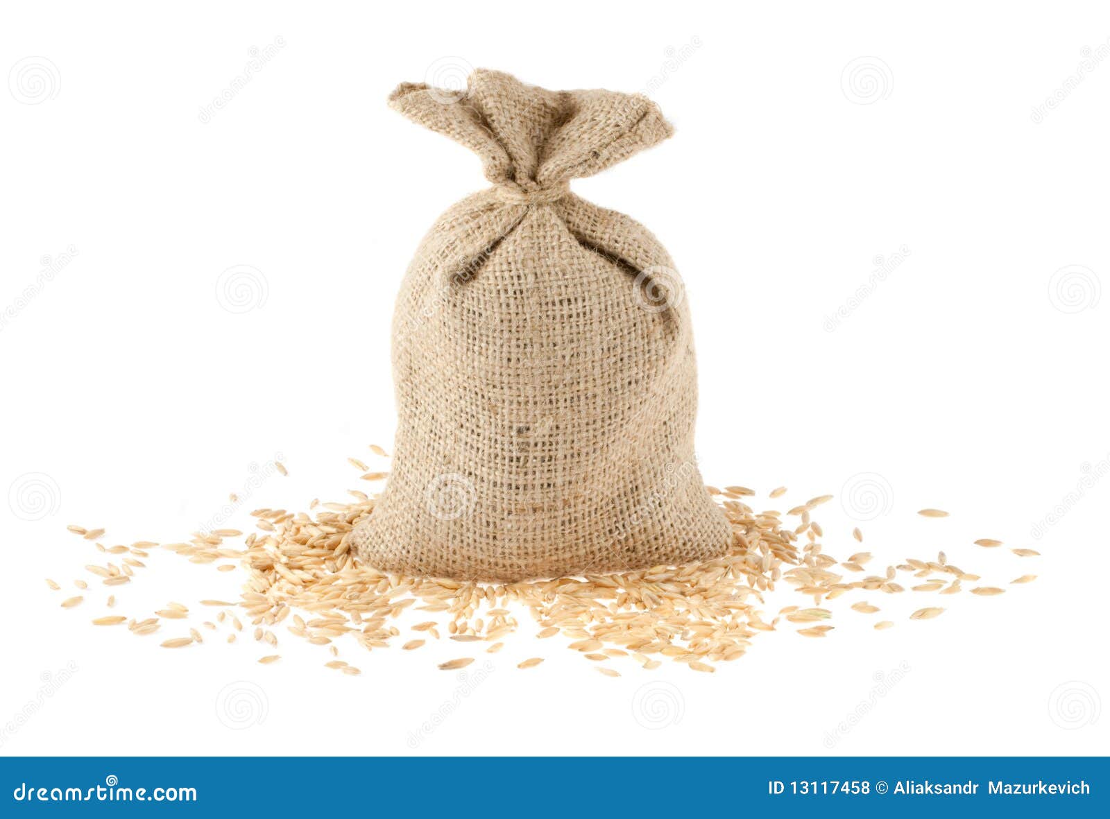 Canvas sack stock photo. Image of cotton, nature, flour - 13117458