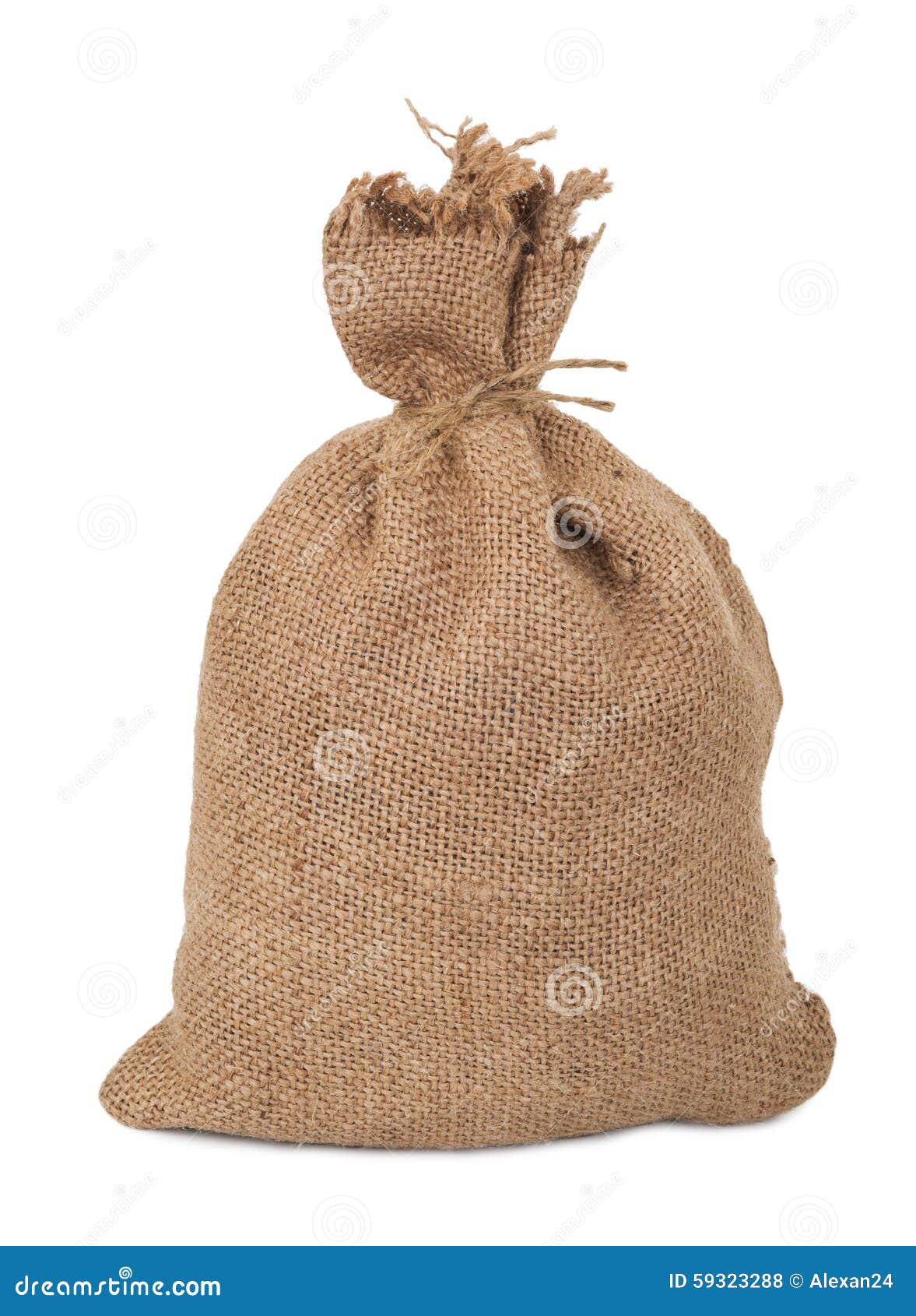 Canvas sack stock photo. Image of sack, isolated, stuffed - 59323288