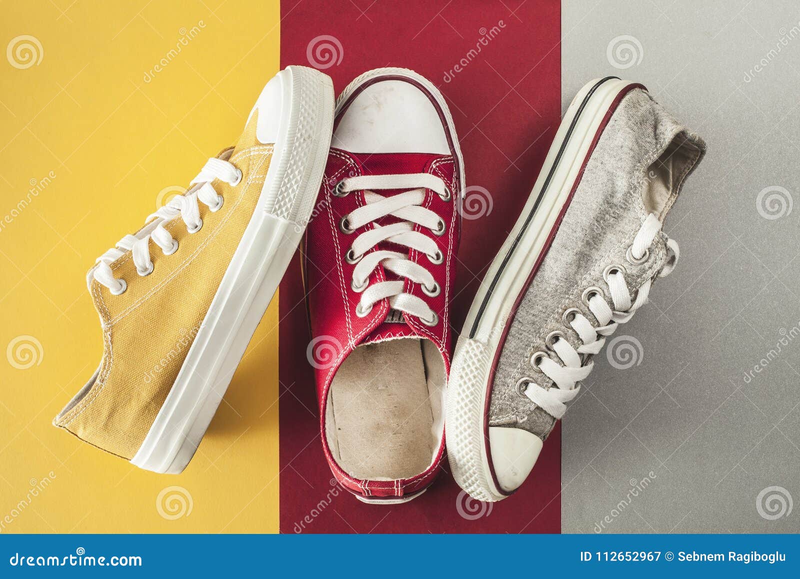 Canvas Shoes High Angle View Stock Image - Image of shoes, canvas ...