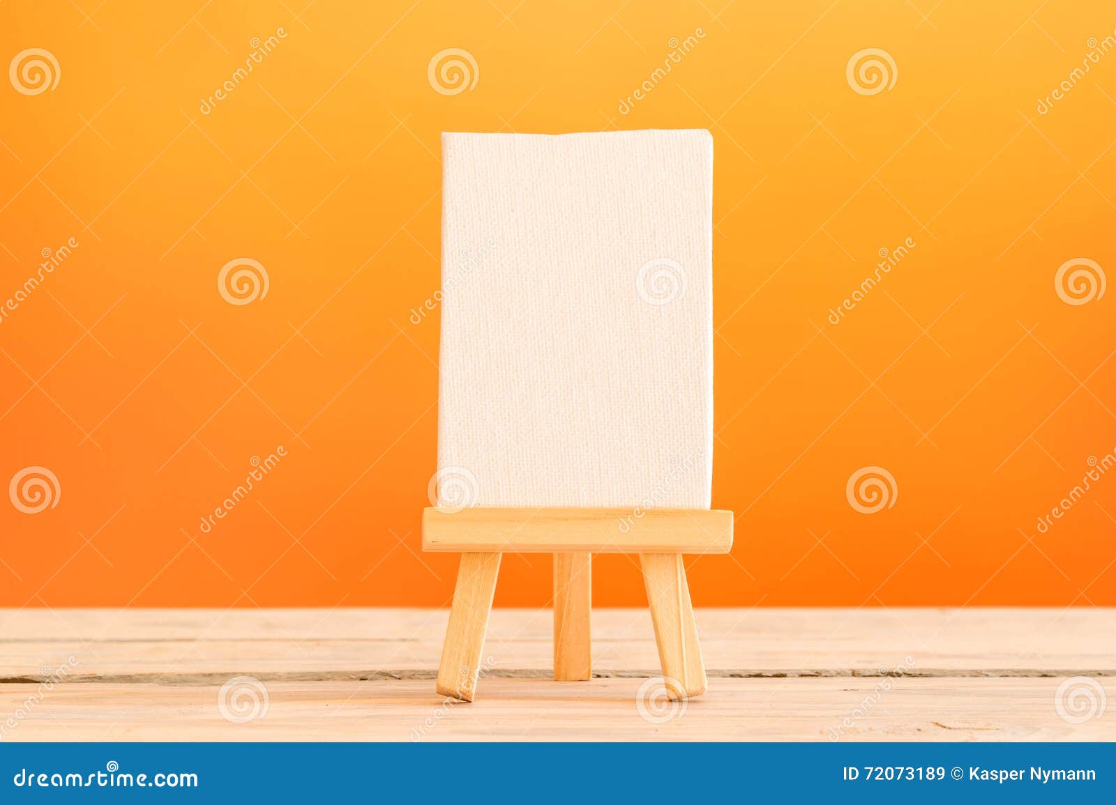 Canvas On Tripod On Beautiful Wheat Landcape Stock Image ...