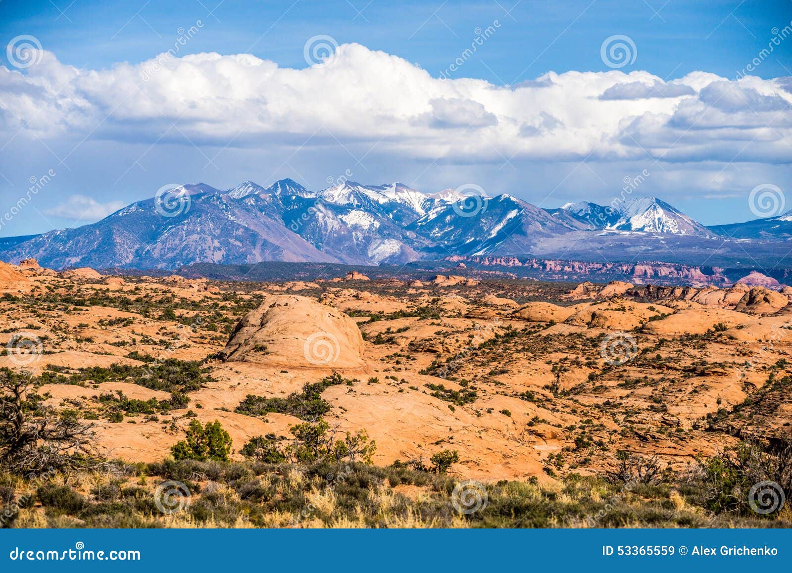 Canyon Badlands and Colorado Rockies Lanadscape Stock Image - Image of ...
