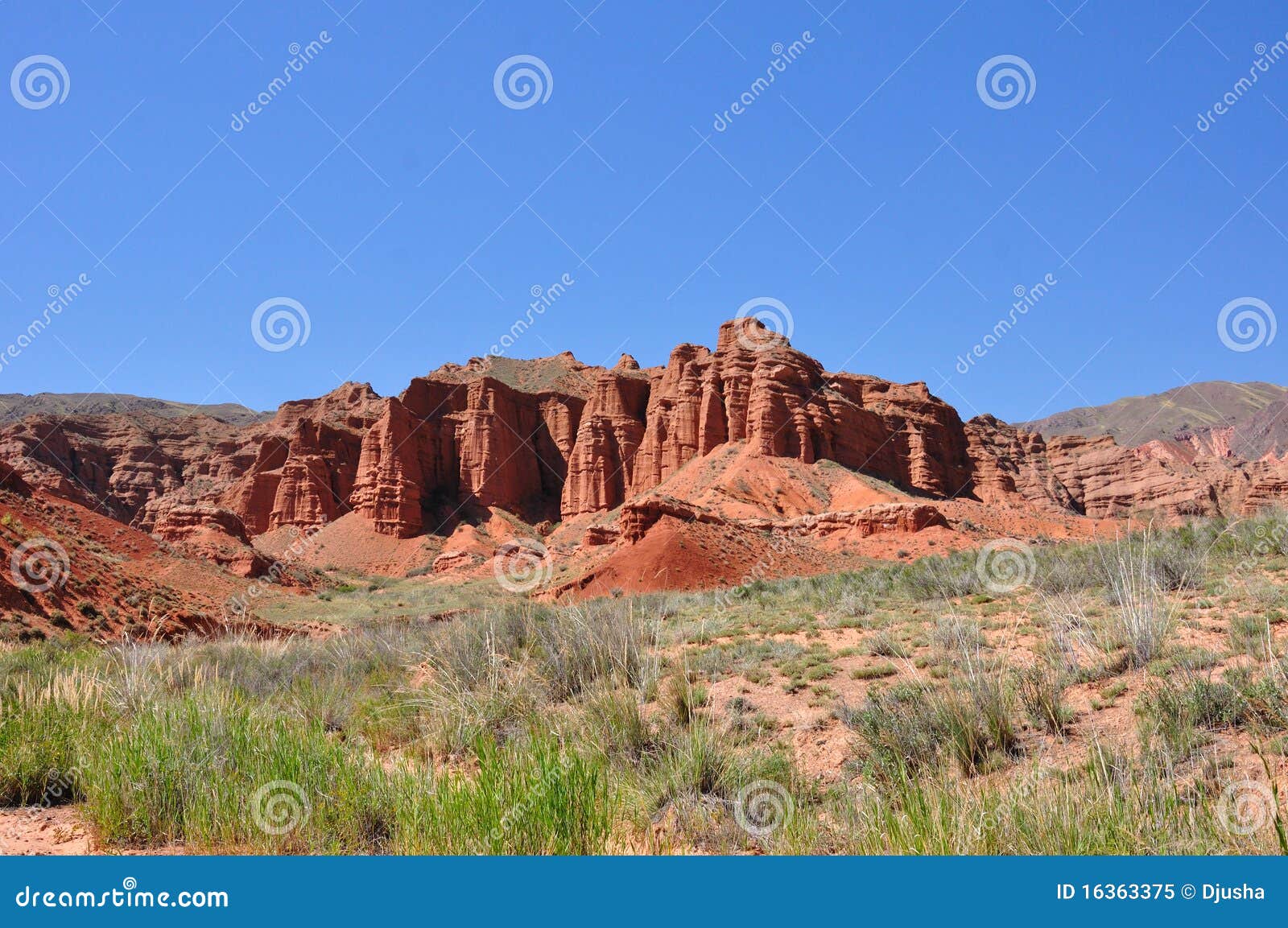 Canyon in Boom Gorge with Blue Sky Stock Image - Image of gorge, sand ...