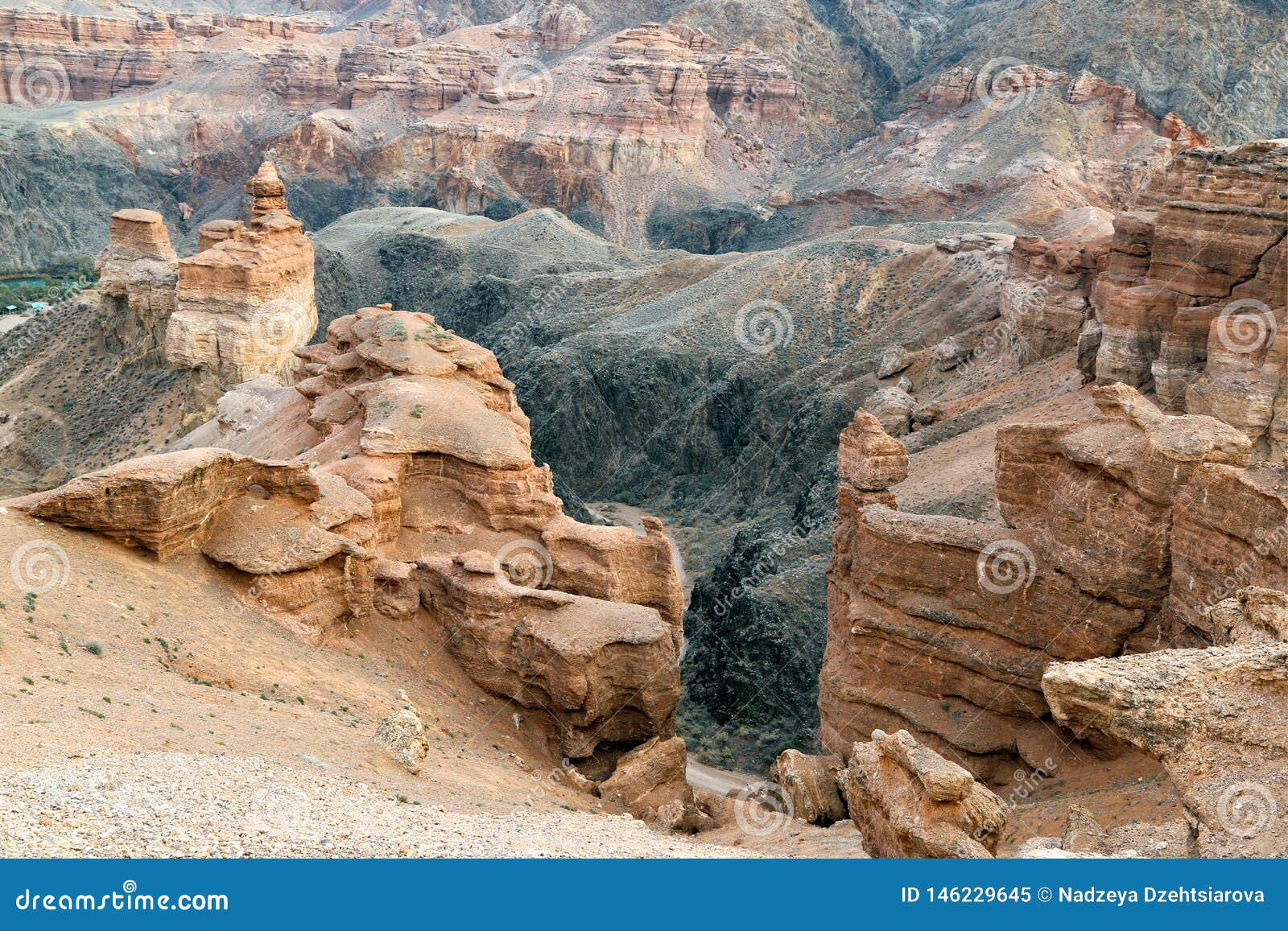 Canyon of the Charyn River in Kazakhstan Stock Image - Image of ...
