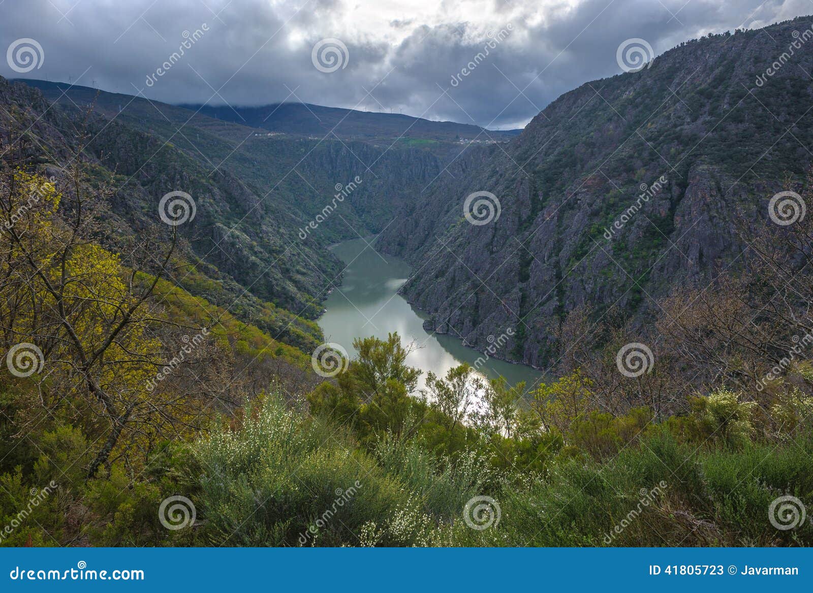 Canyon De Rio Sil in Galicia, Spain Stock Image - Image of park ...