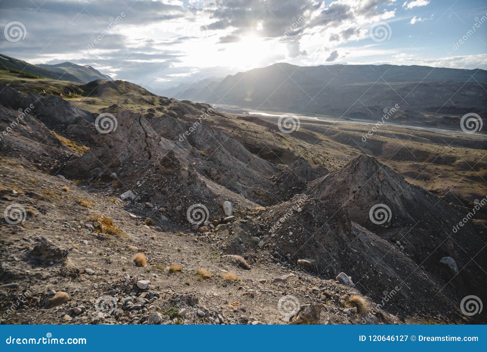 Canyon after the Massive Earthquake Stock Image - Image of evening ...