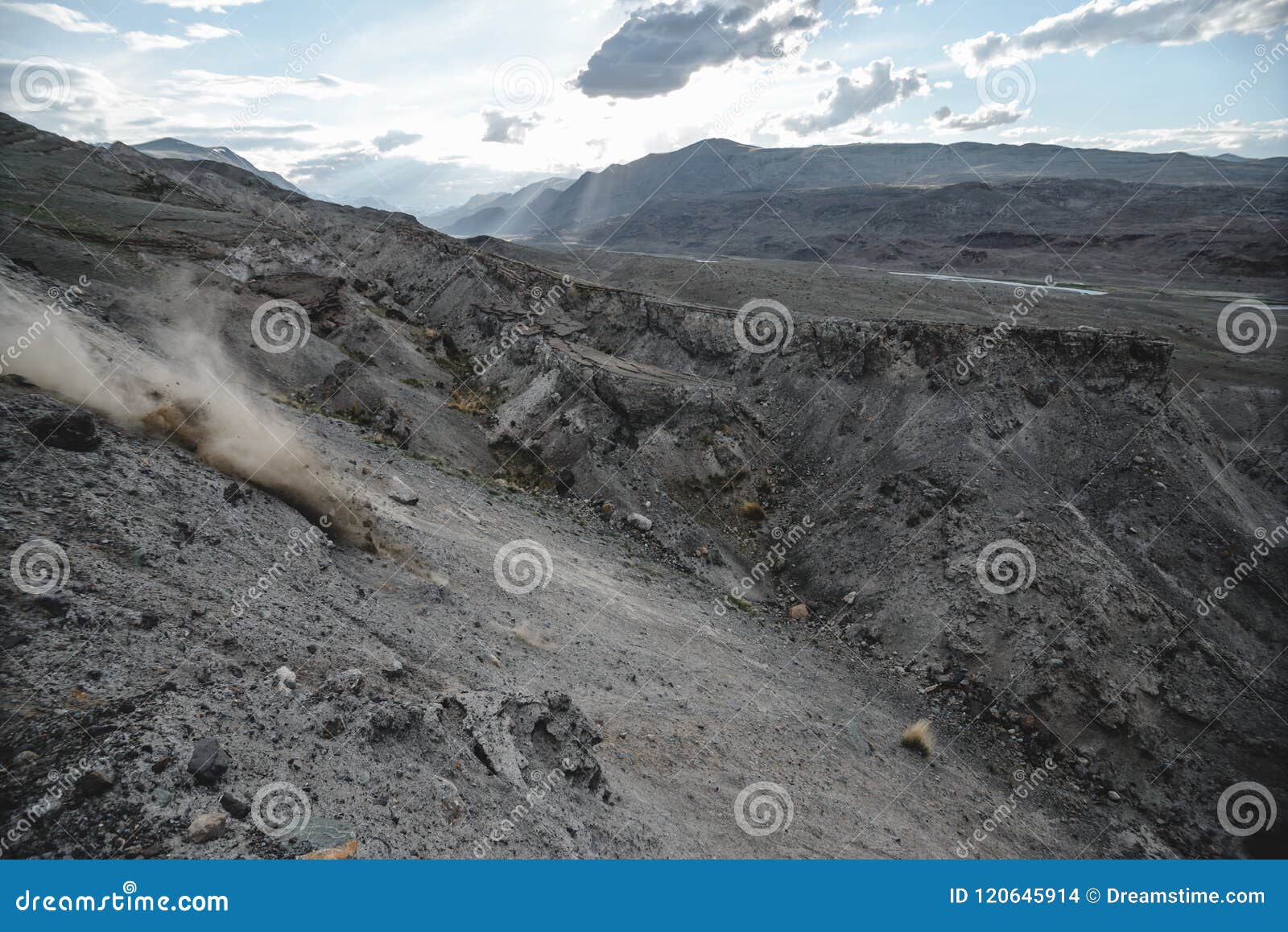 Canyon after the Massive Earthquake Stock Photo - Image of cloud ...