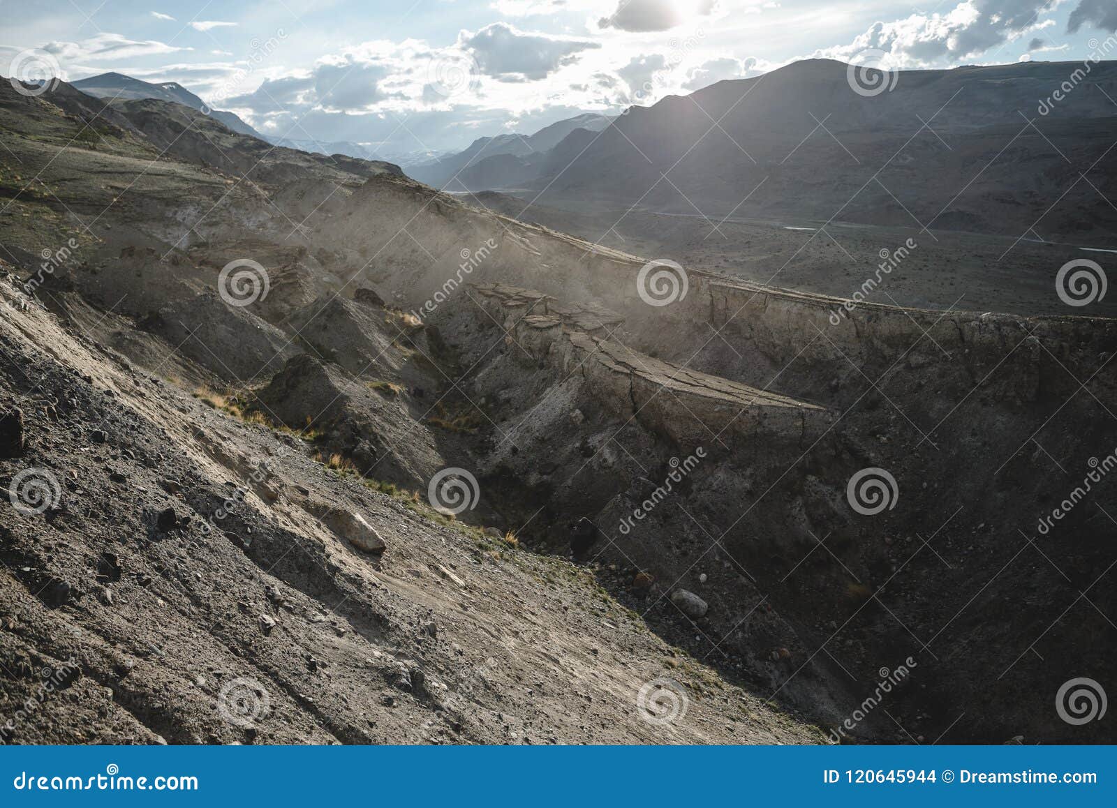 Canyon after the Massive Earthquake Stock Photo - Image of hill ...