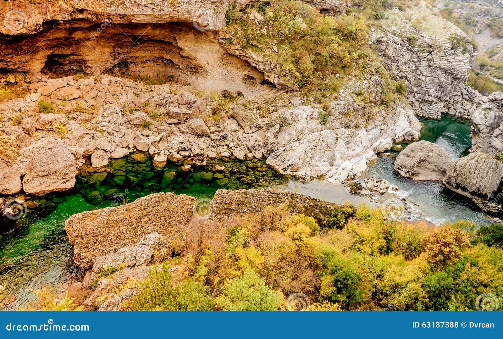 Canyon Moraca in Montenegro, Europe Stock Photo - Image of ecology ...