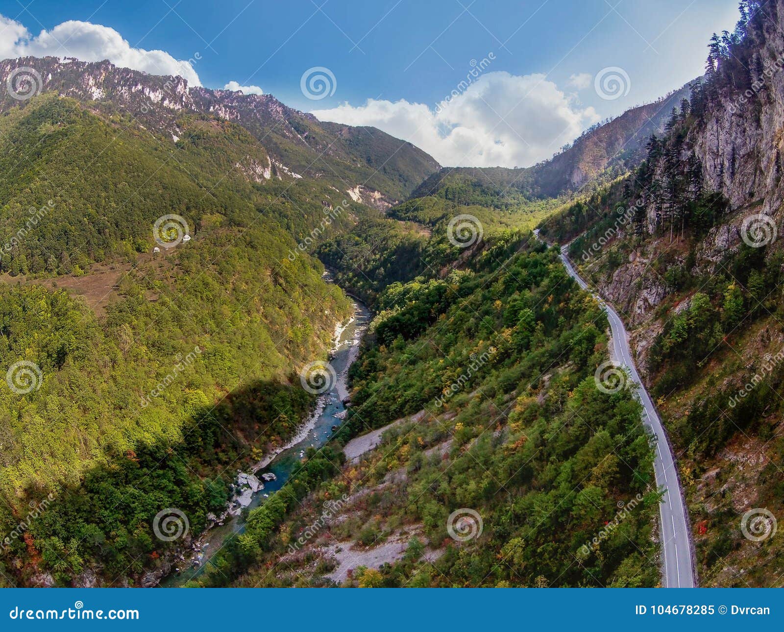 Canyon of the Moraca River. Montenegro Stock Image - Image of country ...