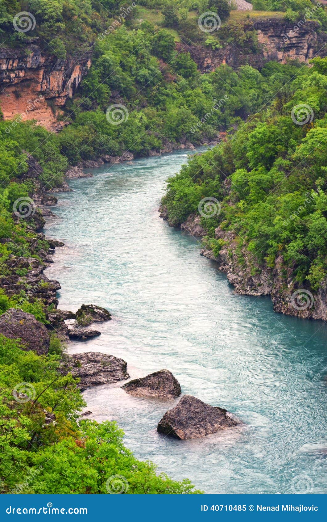 Canyon Moraca stock image. Image of landscape, kolasin - 40710485