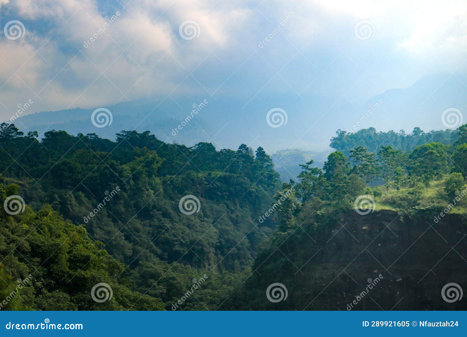 Canyon Near Merapi Mountain Java, Indonesia Stock Image - Image of hill ...