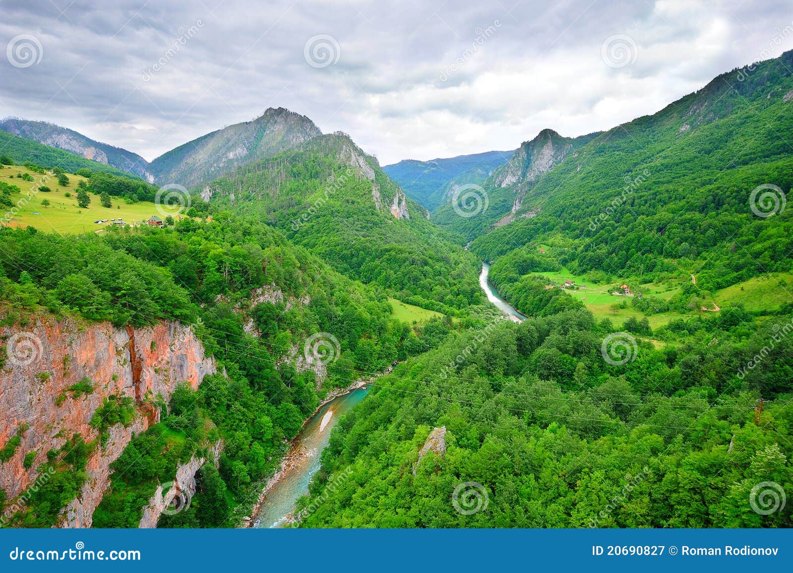 Canyon of the River Tara in Montenegro Stock Image - Image of ...