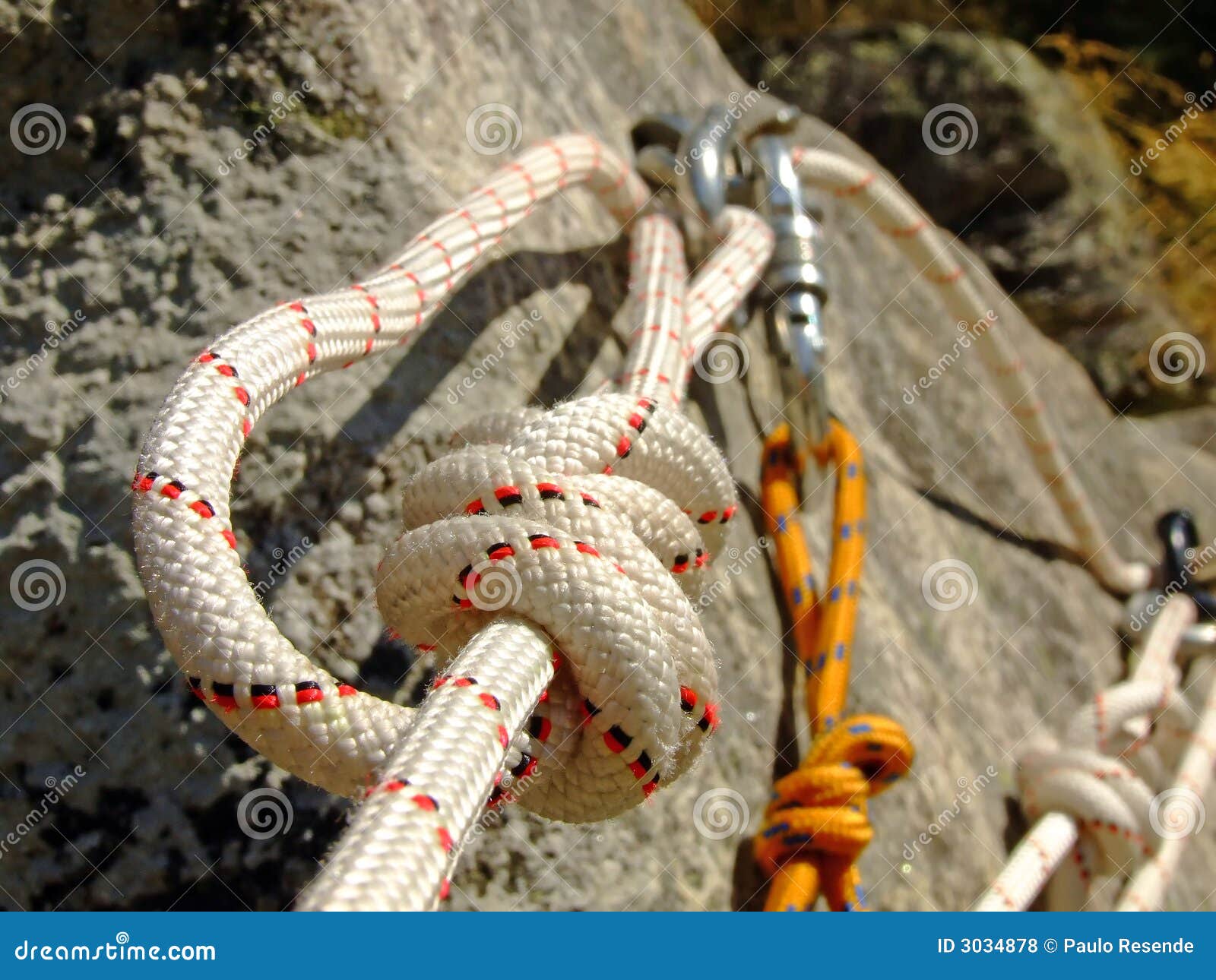 Canyoning rope stock photo. Image of sport, courage, wilderness - 3034878
