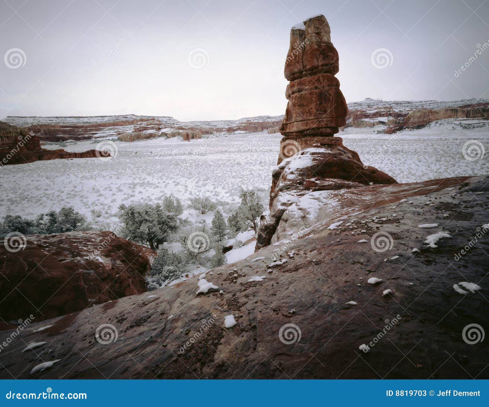Canyonlands National Park Snowstorm, Utah Stock Image - Image of ...