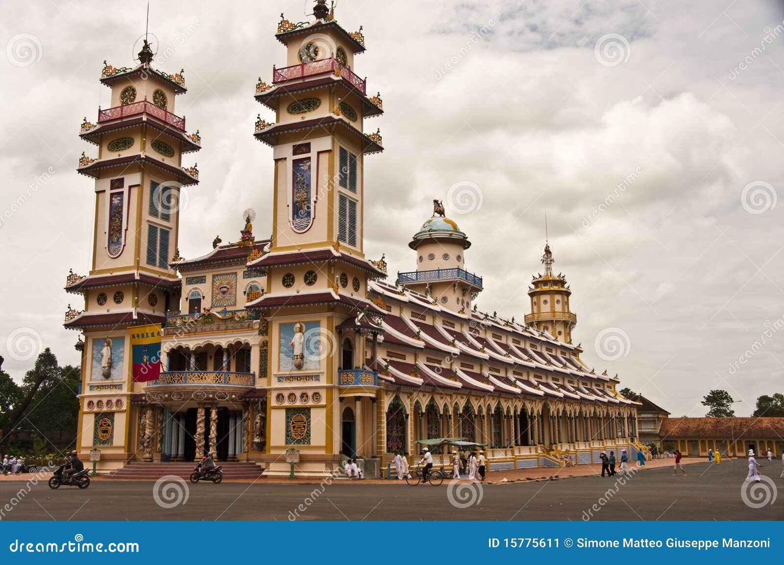Cao Dai Temple stock image. Image of daism, ceremony - 15775611