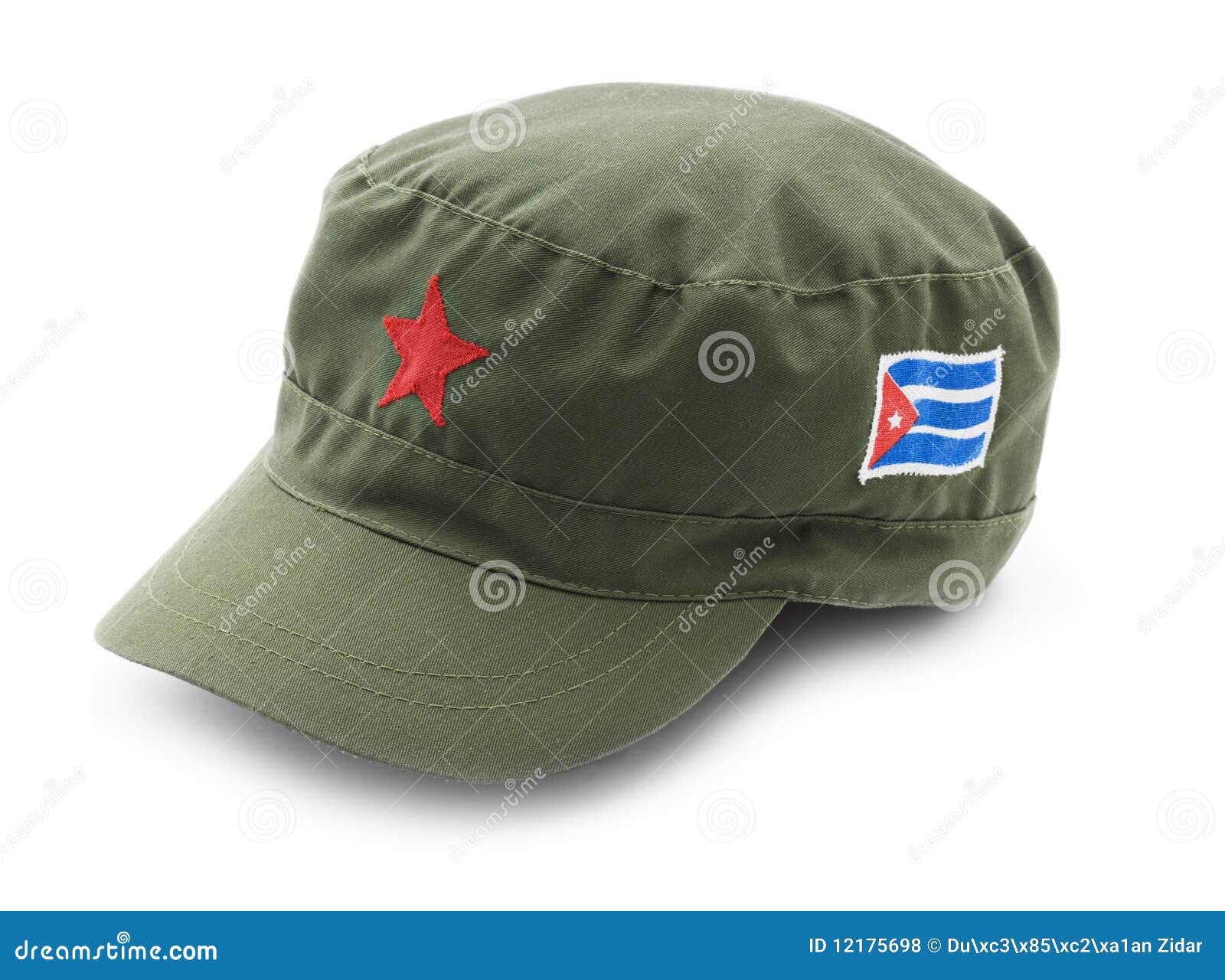 Cap stock photo. Image of cuban, flag, cuba, military - 12175698