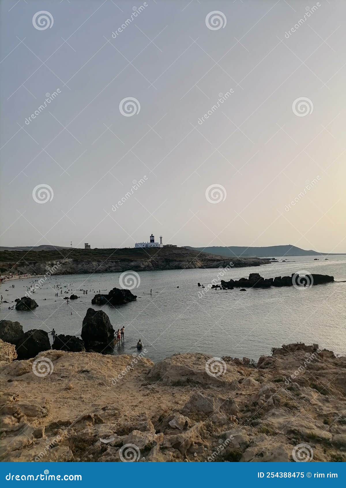 Cap angela Bizerta Tunisia stock image. Image of sand - 254388475