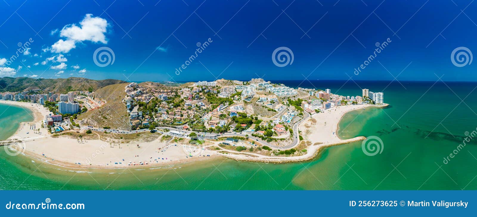Cap Blanc Beach, Faro De Cullera, Spain Stock Image - Image of europa ...