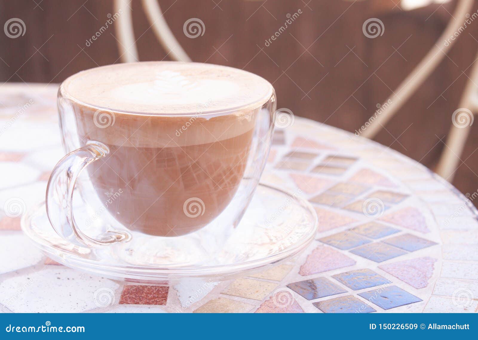 Cap of Cappuccino in Pastel Colors Stock Image - Image of addiction ...