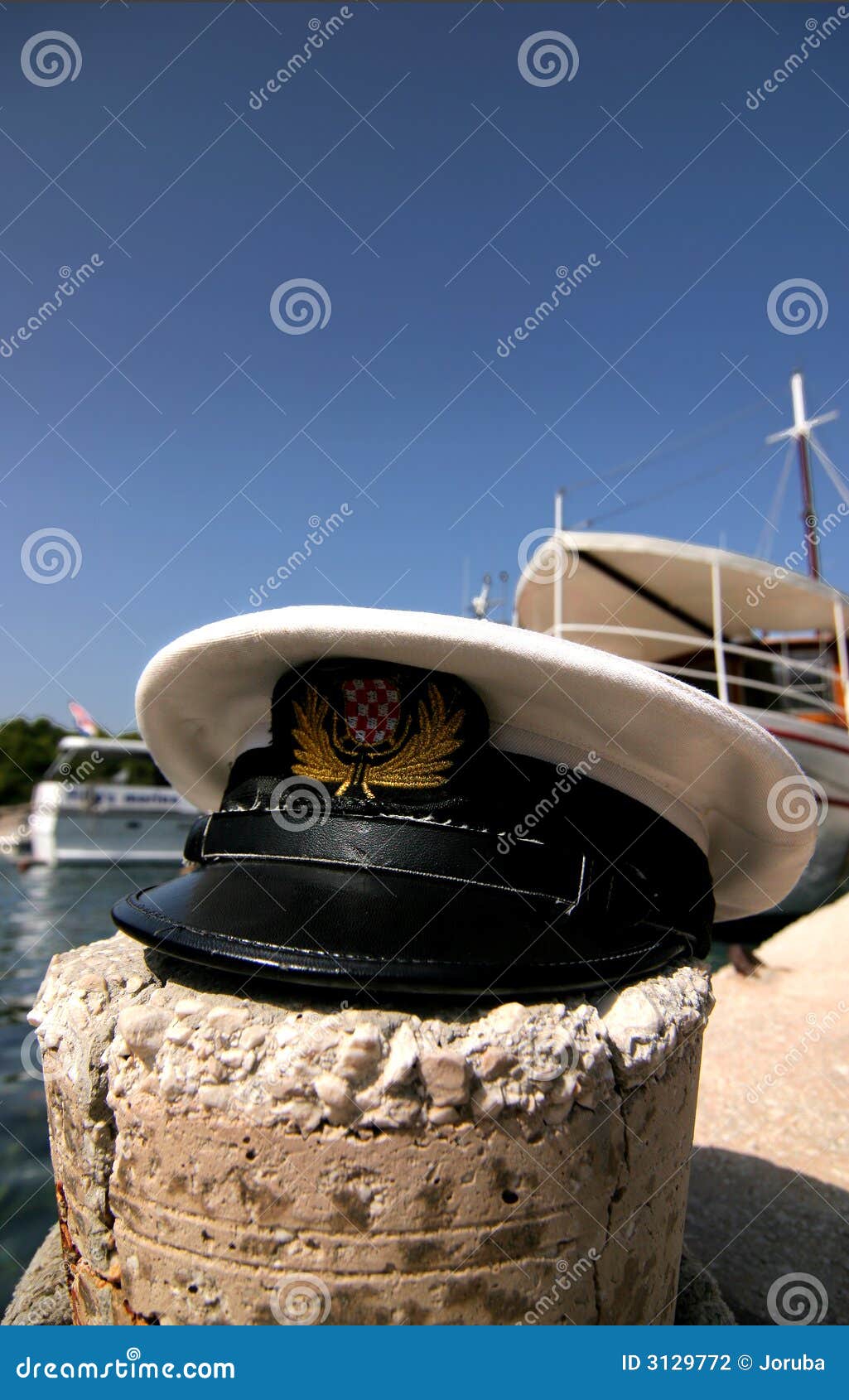 Cap of captain stock photo. Image of captain, naval, marine - 3129772