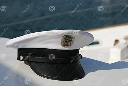 Cap of captain stock photo. Image of nautical, harbor - 3129822