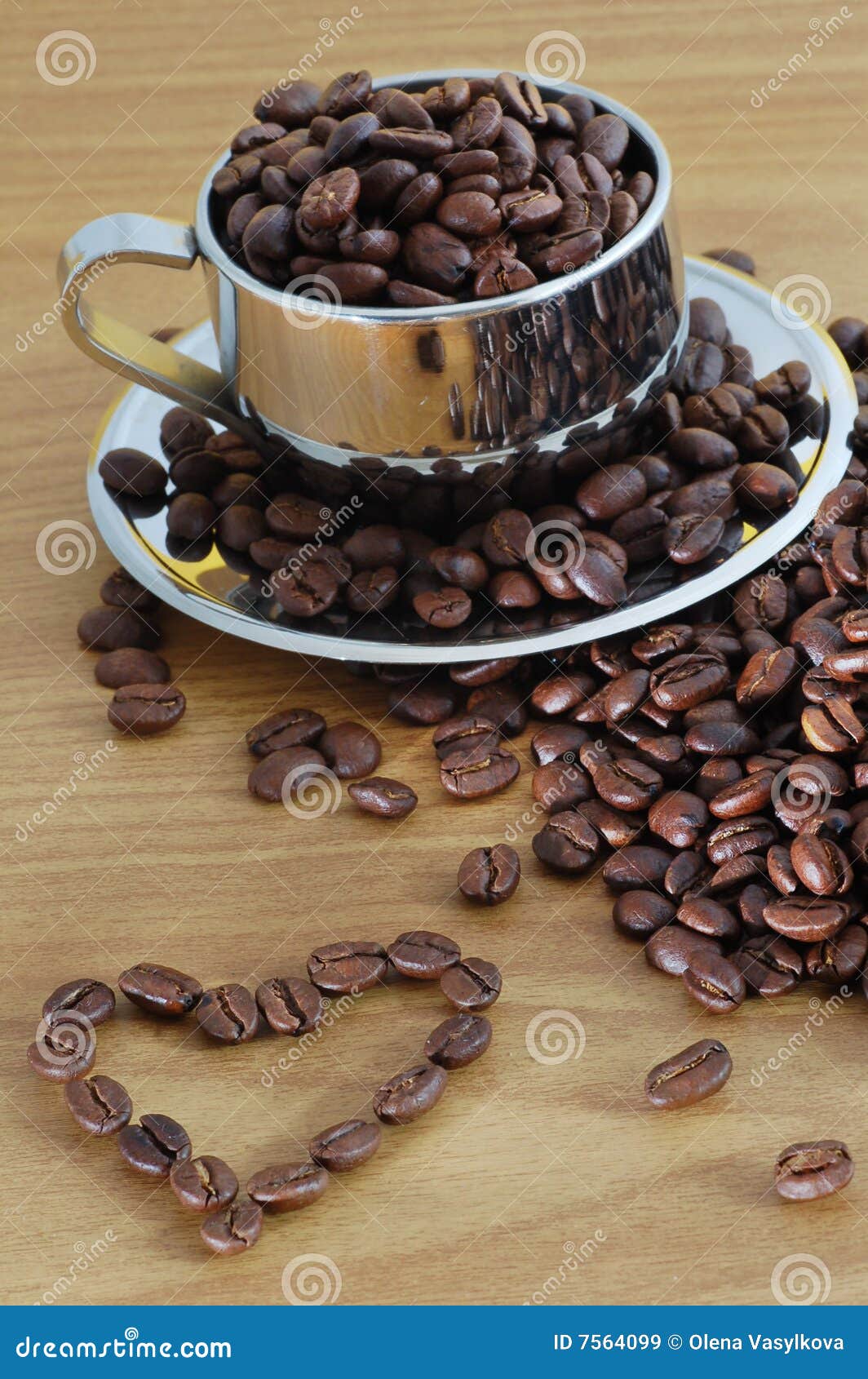 Cap of coffee beans stock image. Image of refreshment - 7564099