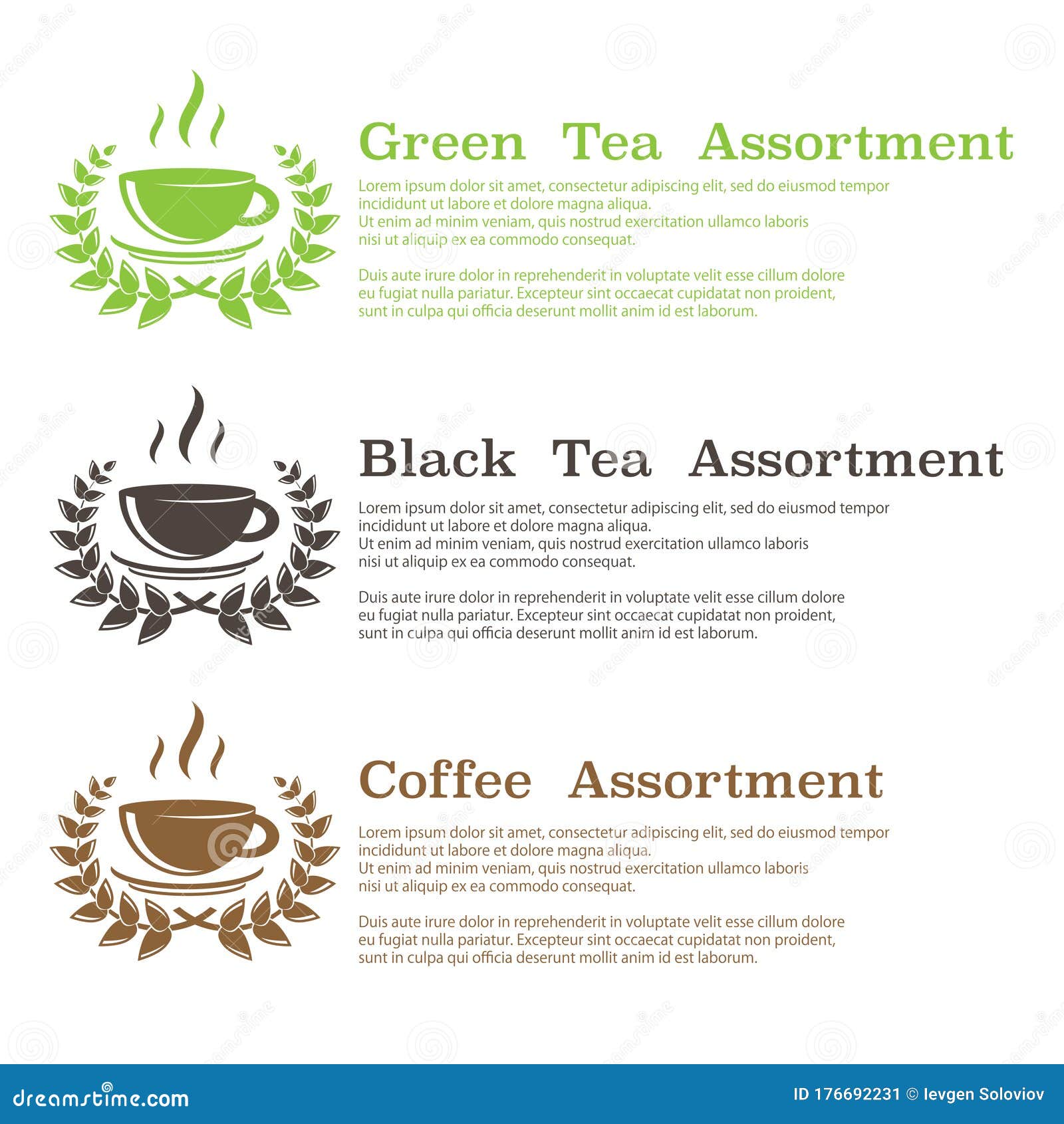 Tea and Coffee Symbols Background Stock Vector - Illustration of ...