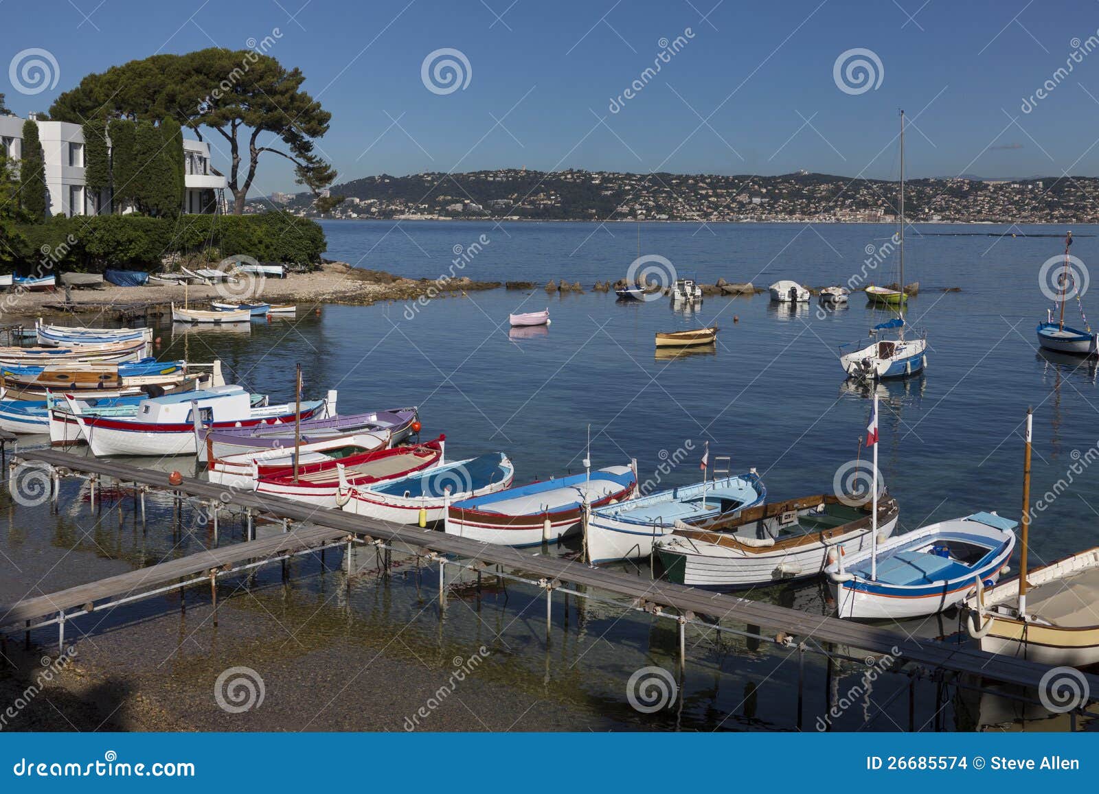 Cap De Antibes - French Riviera Stock Photo - Image of boats, dazur ...