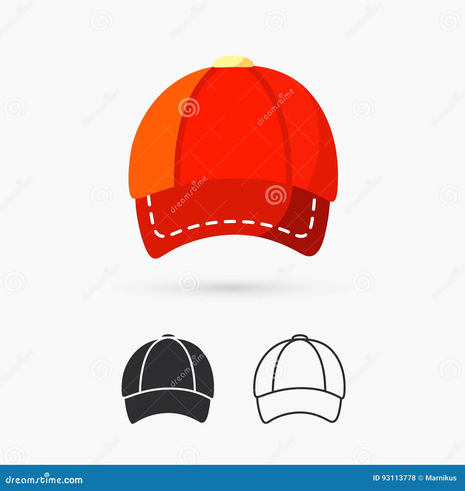 Cap. Design element stock vector. Illustration of gangsta - 93113778