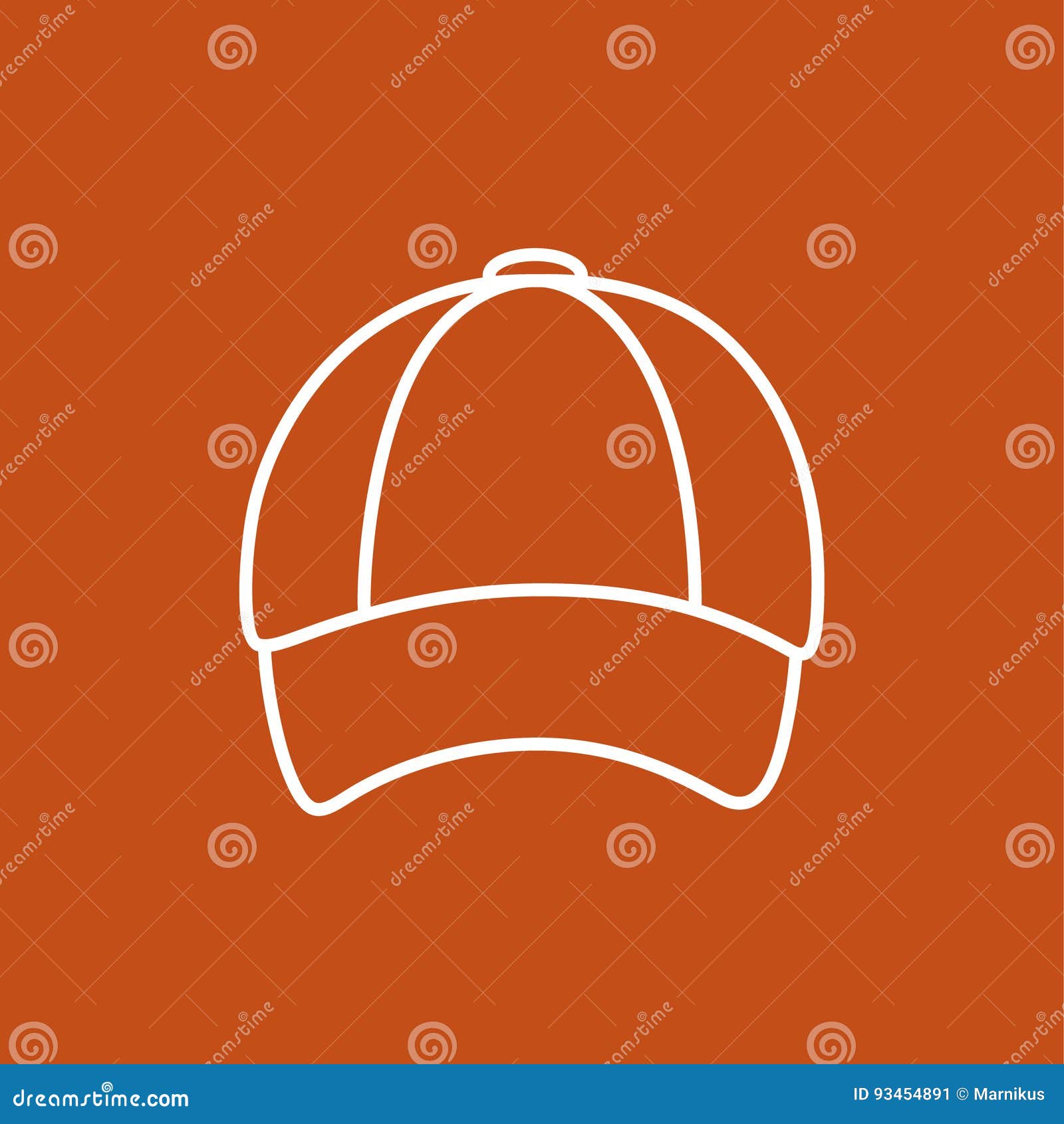 Cap. Design element stock vector. Illustration of object - 93454891