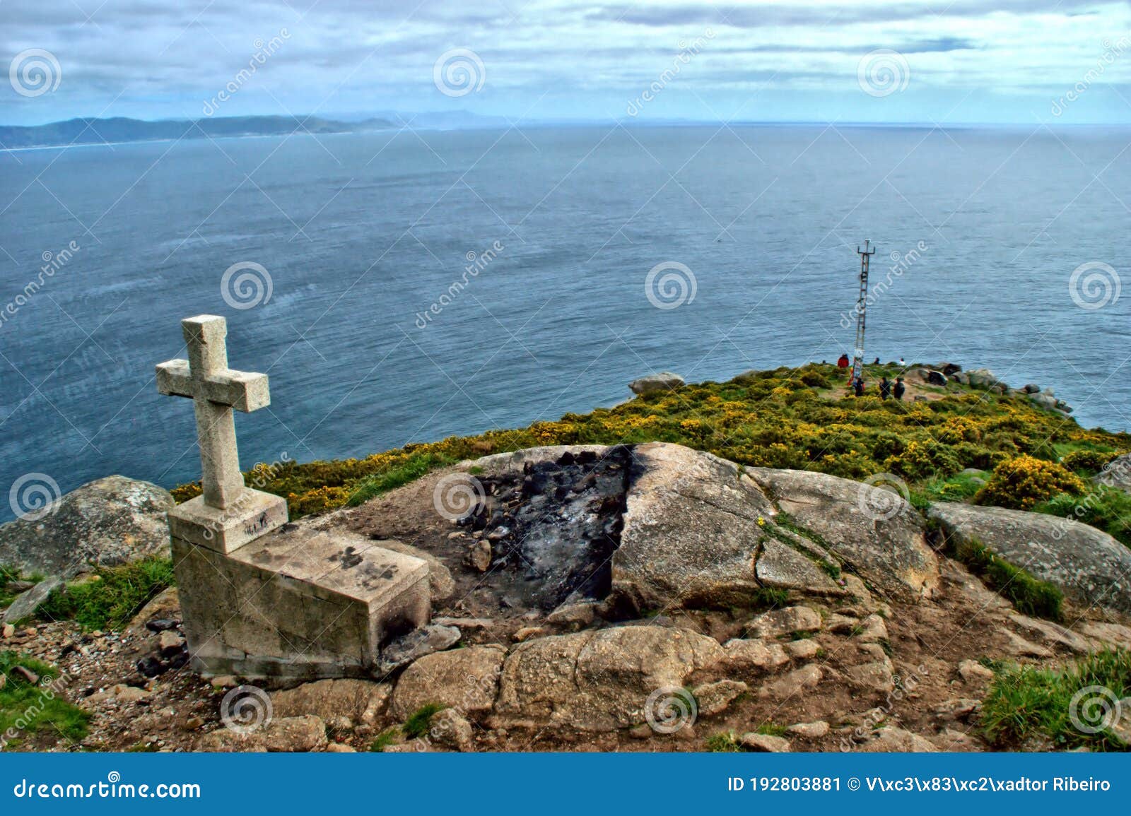 Cap finisterre en galice image stock. Image du chemin - 192803881
