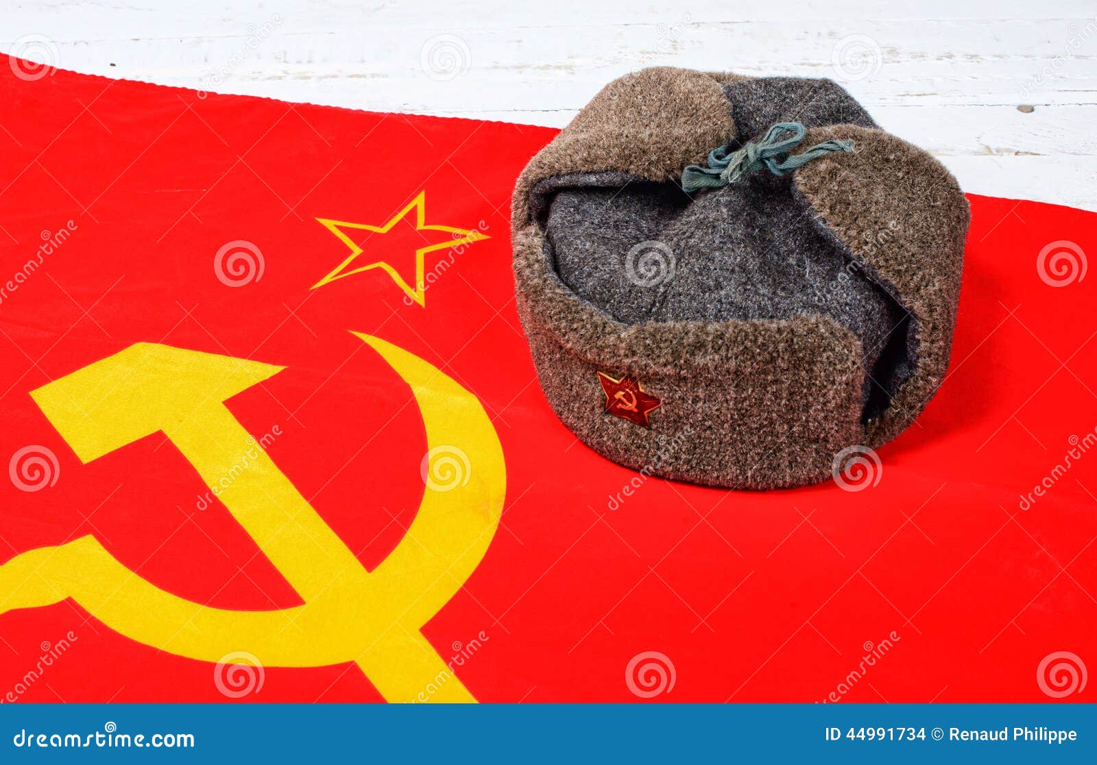 Cap on the Flag of the Soviet Union Stock Photo - Image of armed ...