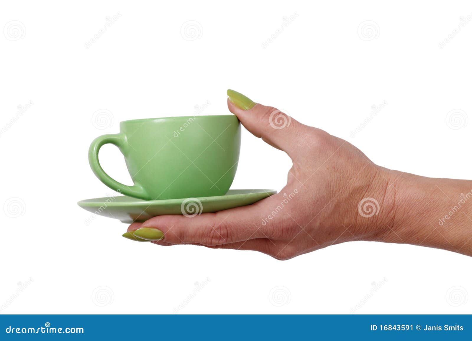 Cap in hand. stock image. Image of drink, palm, woman - 16843591