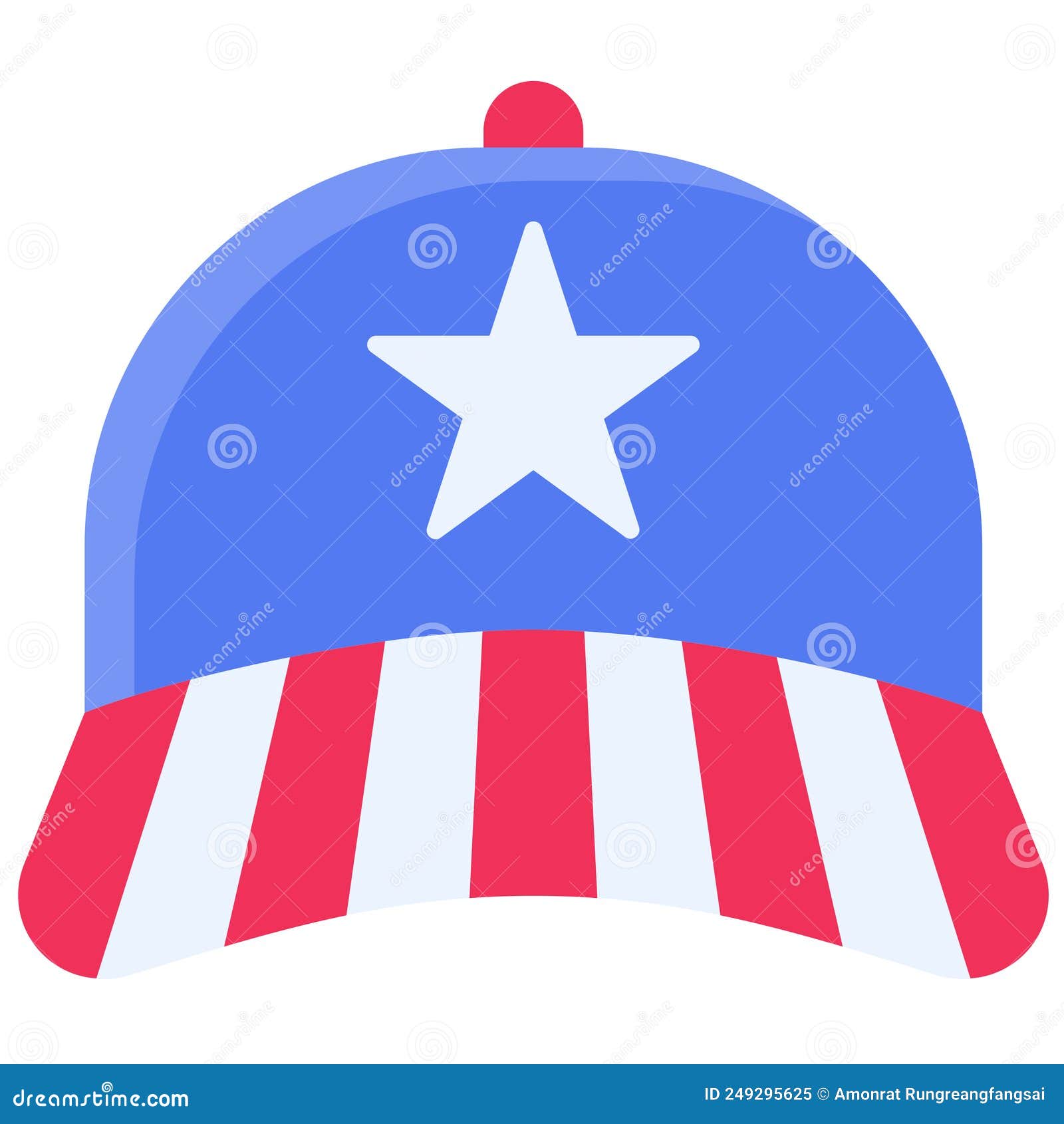 Cap Icon, Fourth of July Related Vector Stock Vector - Illustration of ...