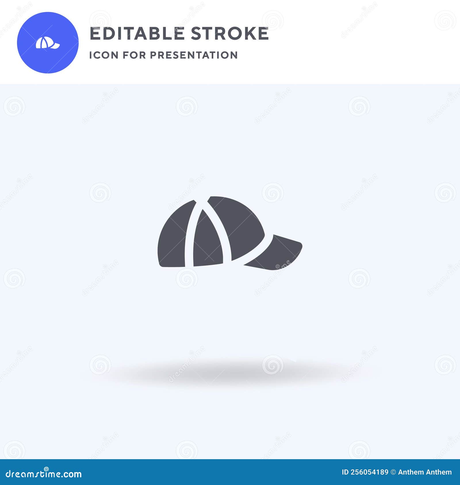 Cap Icon Vector, Filled Flat Sign, Solid Pictogram Isolated on White ...