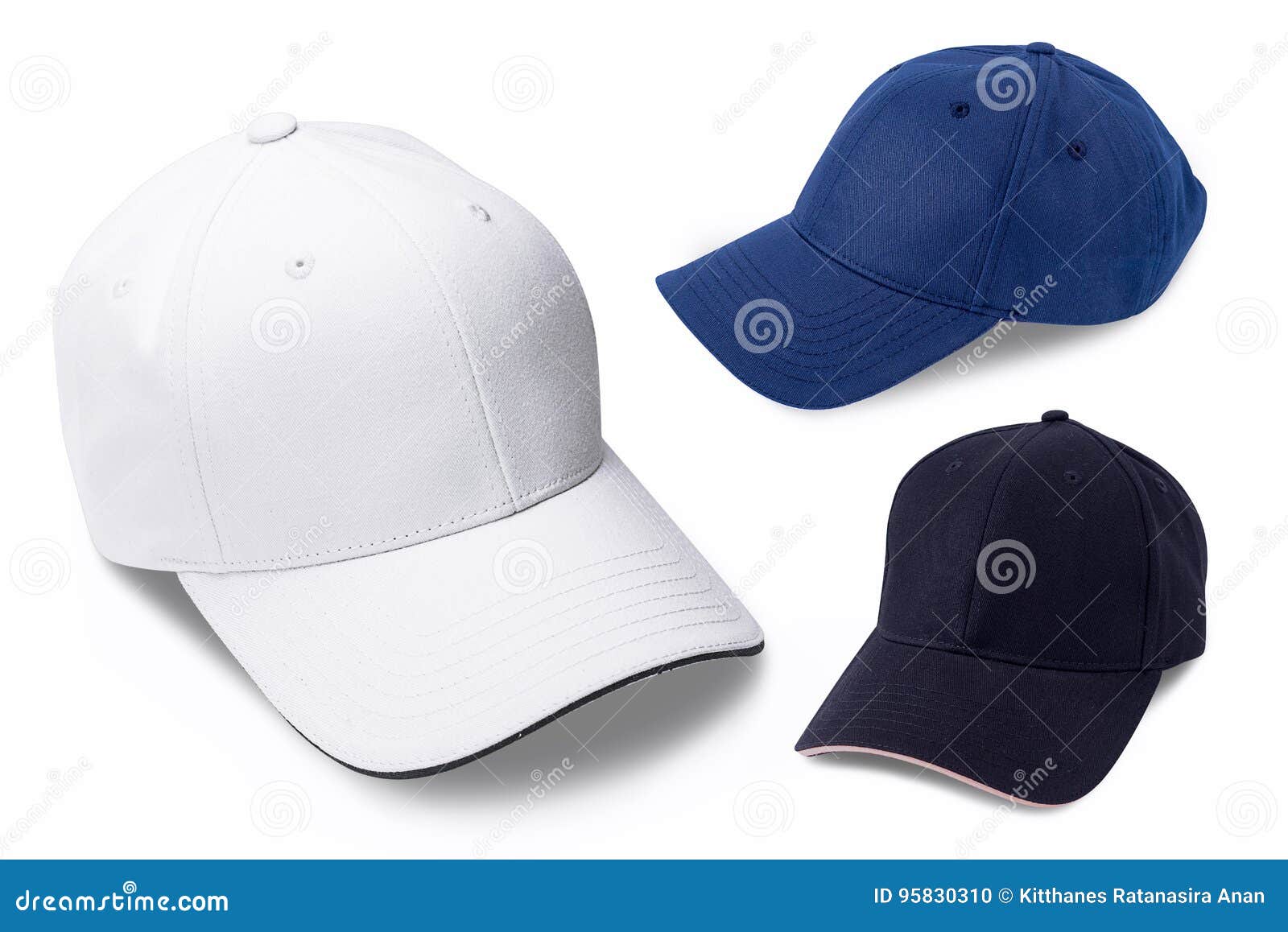 Cap Isolated on White Background. Baseball Cap. Stock Photo - Image of ...
