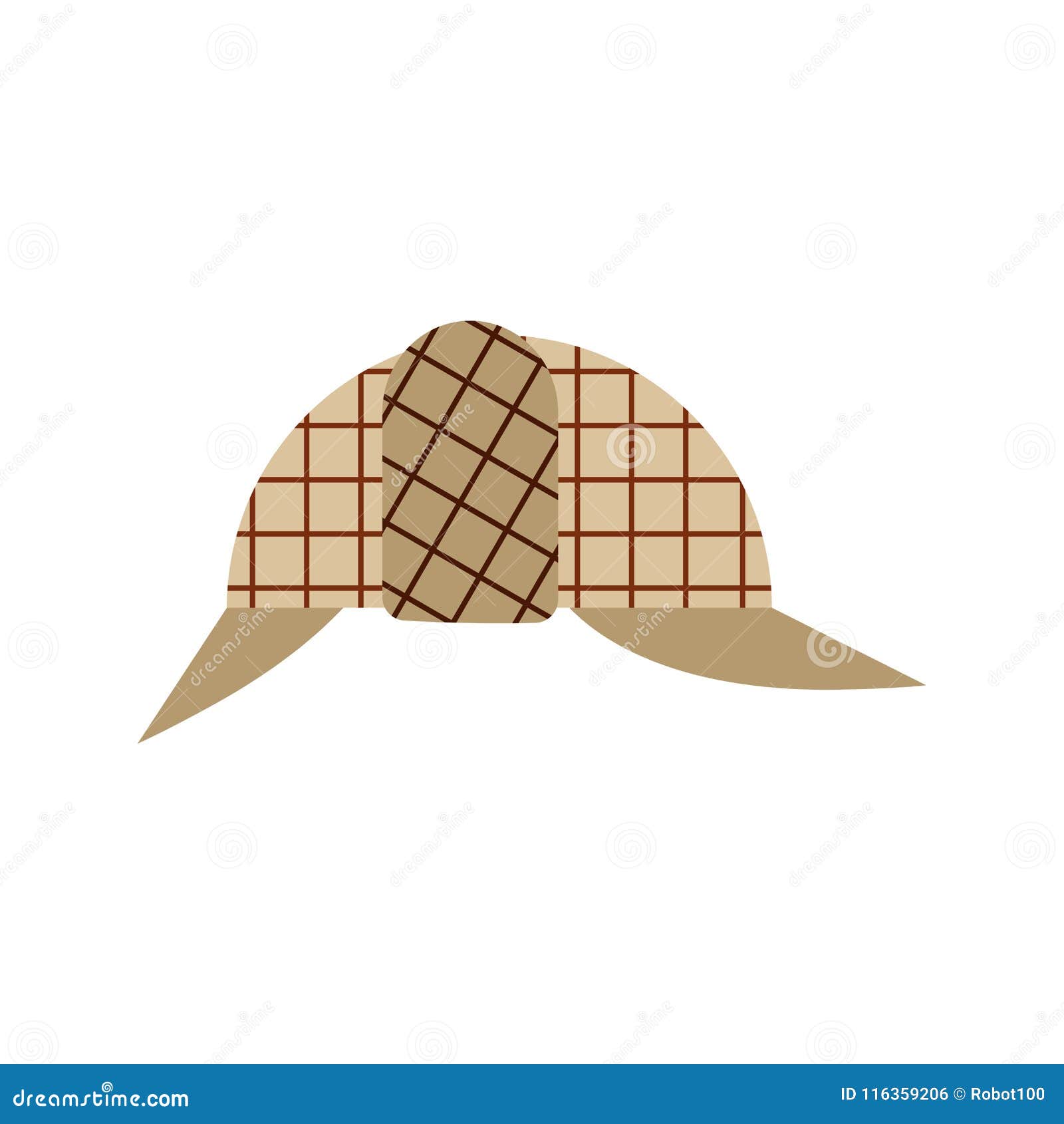 Detective Hat Isolated On Transparent Background PNG Royalty-Free Stock ...