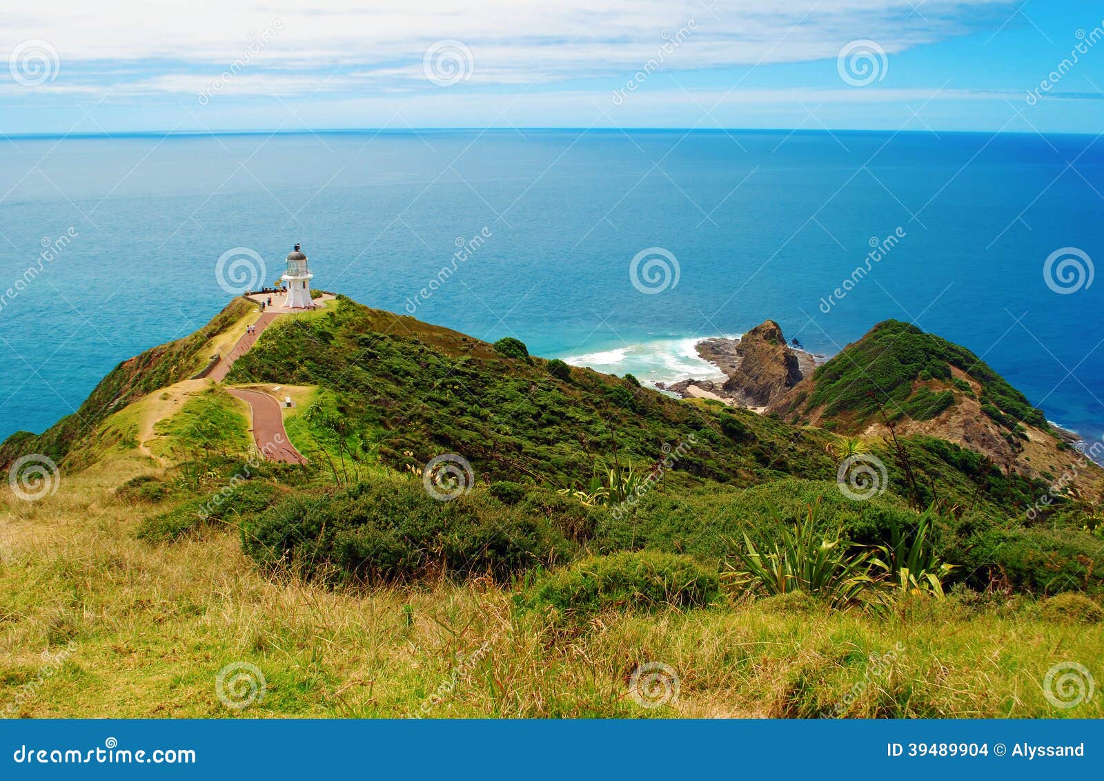 Cap Reinga Nouvelle-Zélande Photo stock - Image du bleu, nature: 39489904