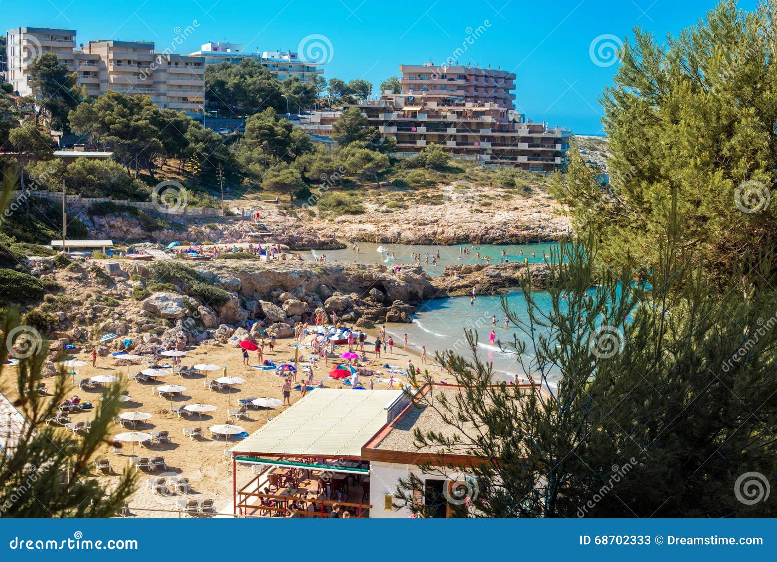 Cap Salou,Costa Daurada editorial stock photo. Image of chilling - 68702333