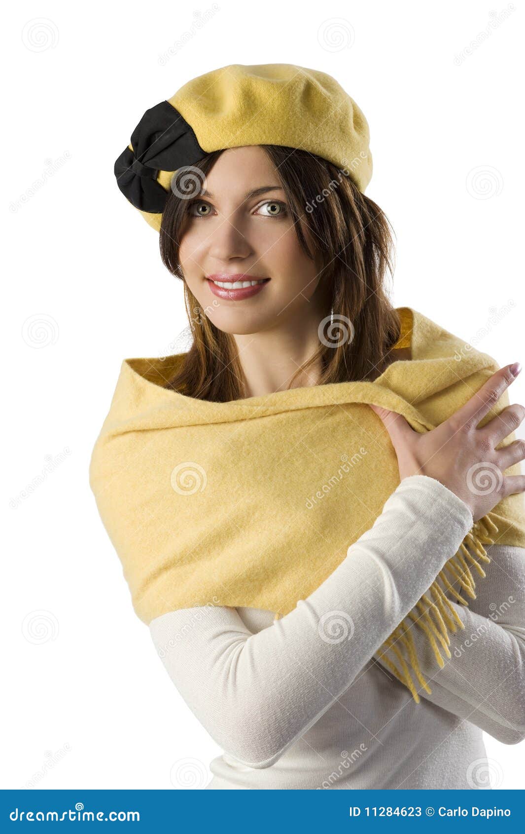 Cap and scarf stock image. Image of elegance, lady, caucasian - 11284623