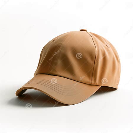 Cap Side View on a White Background. Stock Illustration - Illustration ...