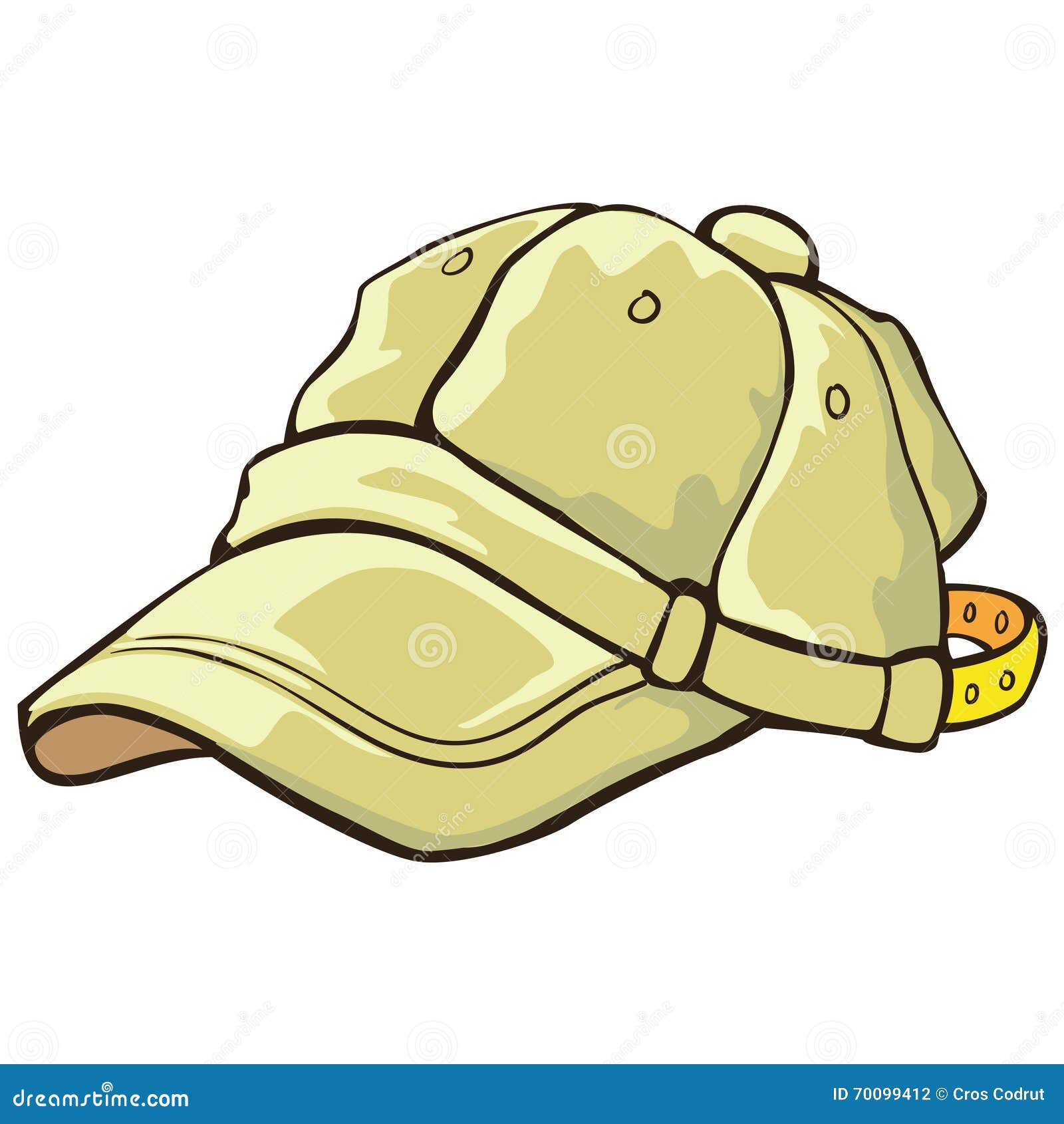 Cap stock vector. Illustration of cartoon, cloth, codrut - 70099412