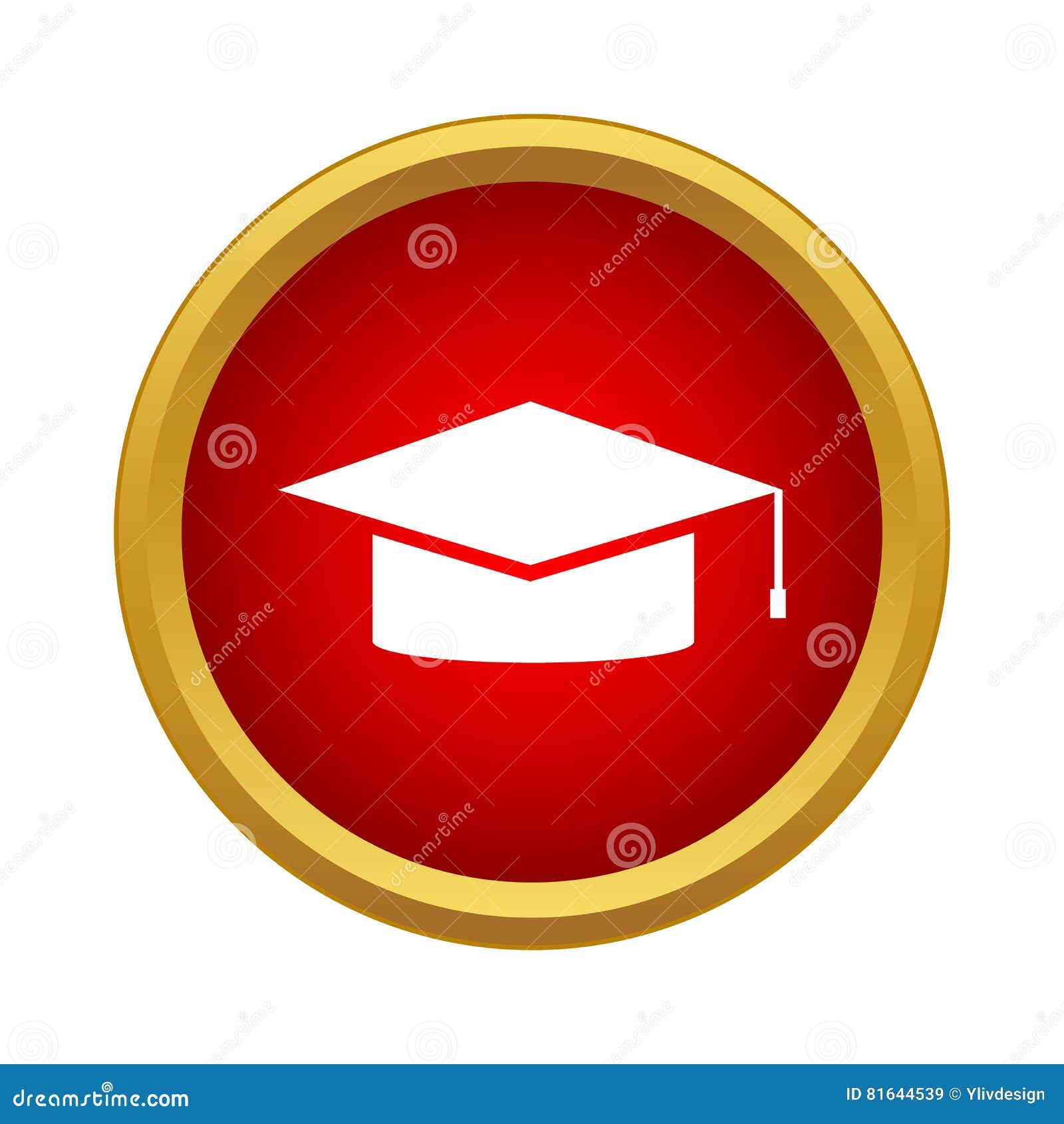 Cap Student Icon, Simple Style Stock Vector - Illustration of ...
