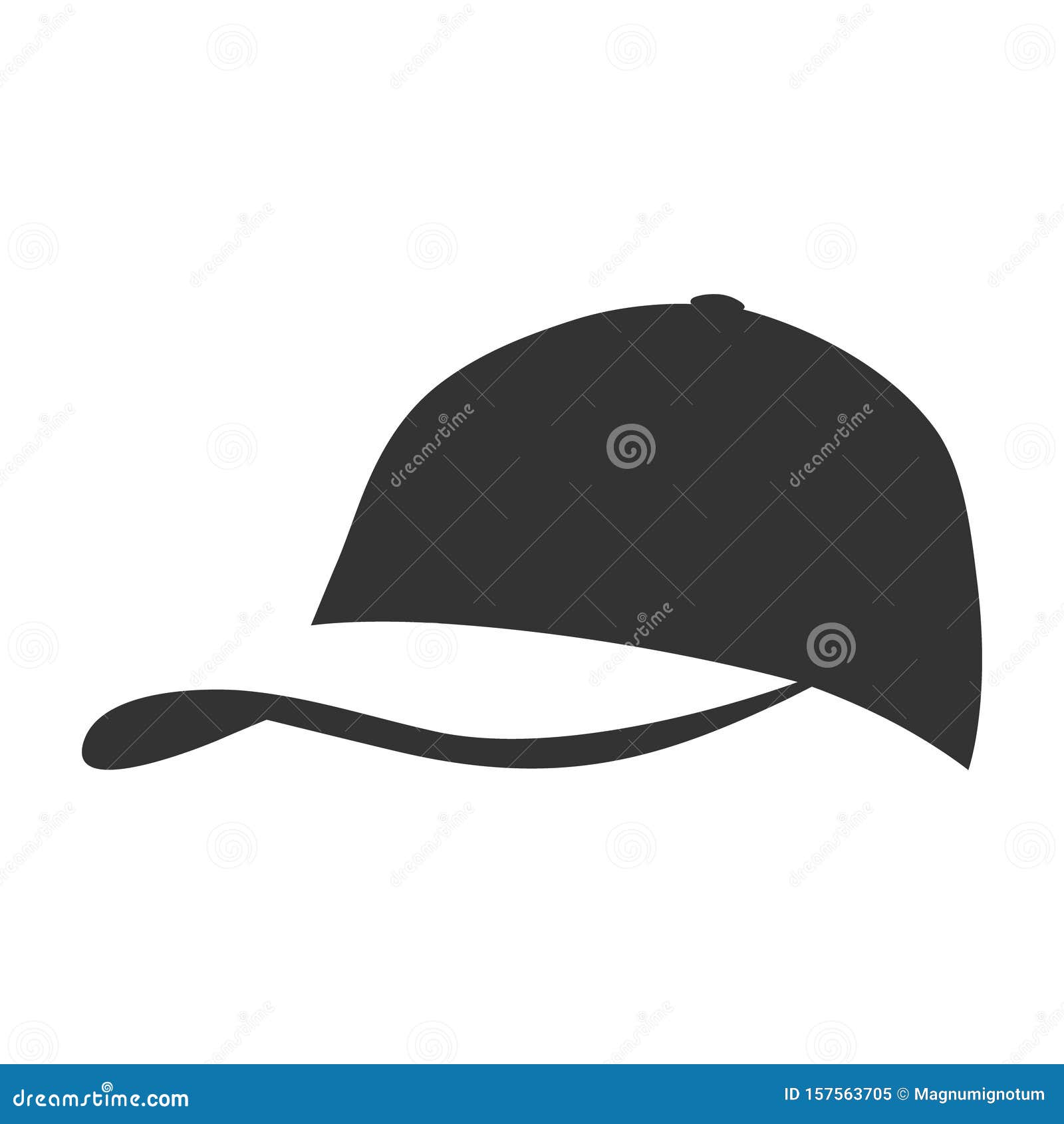 Cap Symbol on White Backdrop. Design Element Stock Vector ...