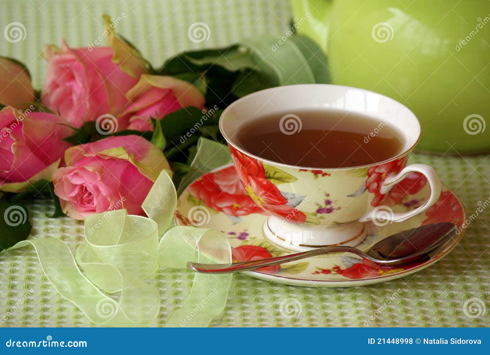 A cap of tea stock photo. Image of breakfast, party, holiday - 21448998