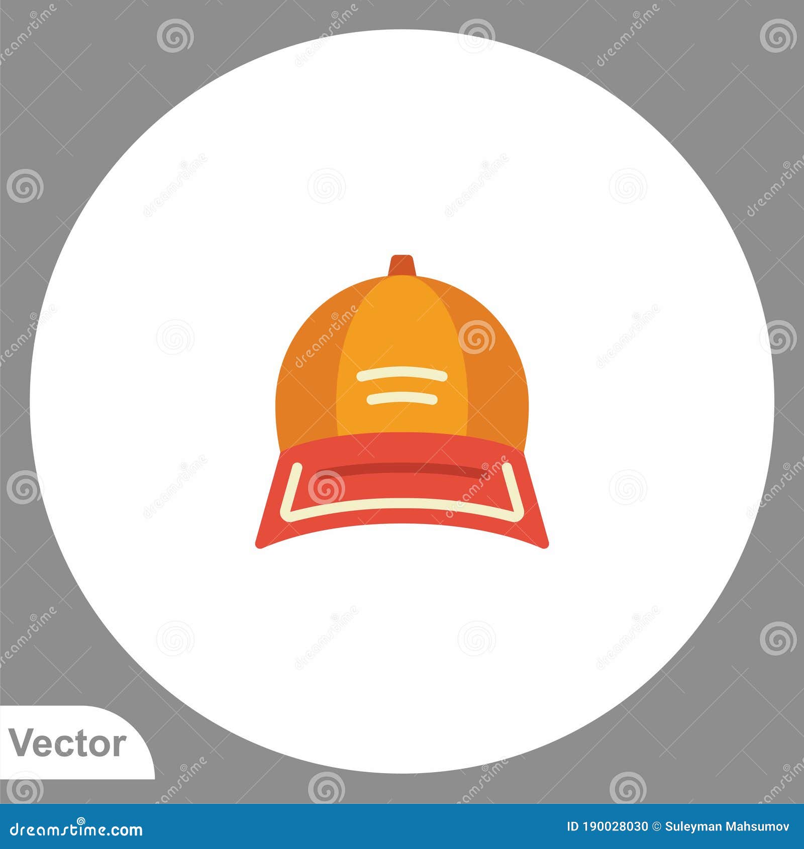 Cap Vector Icon Sign Symbol Stock Vector - Illustration of element ...
